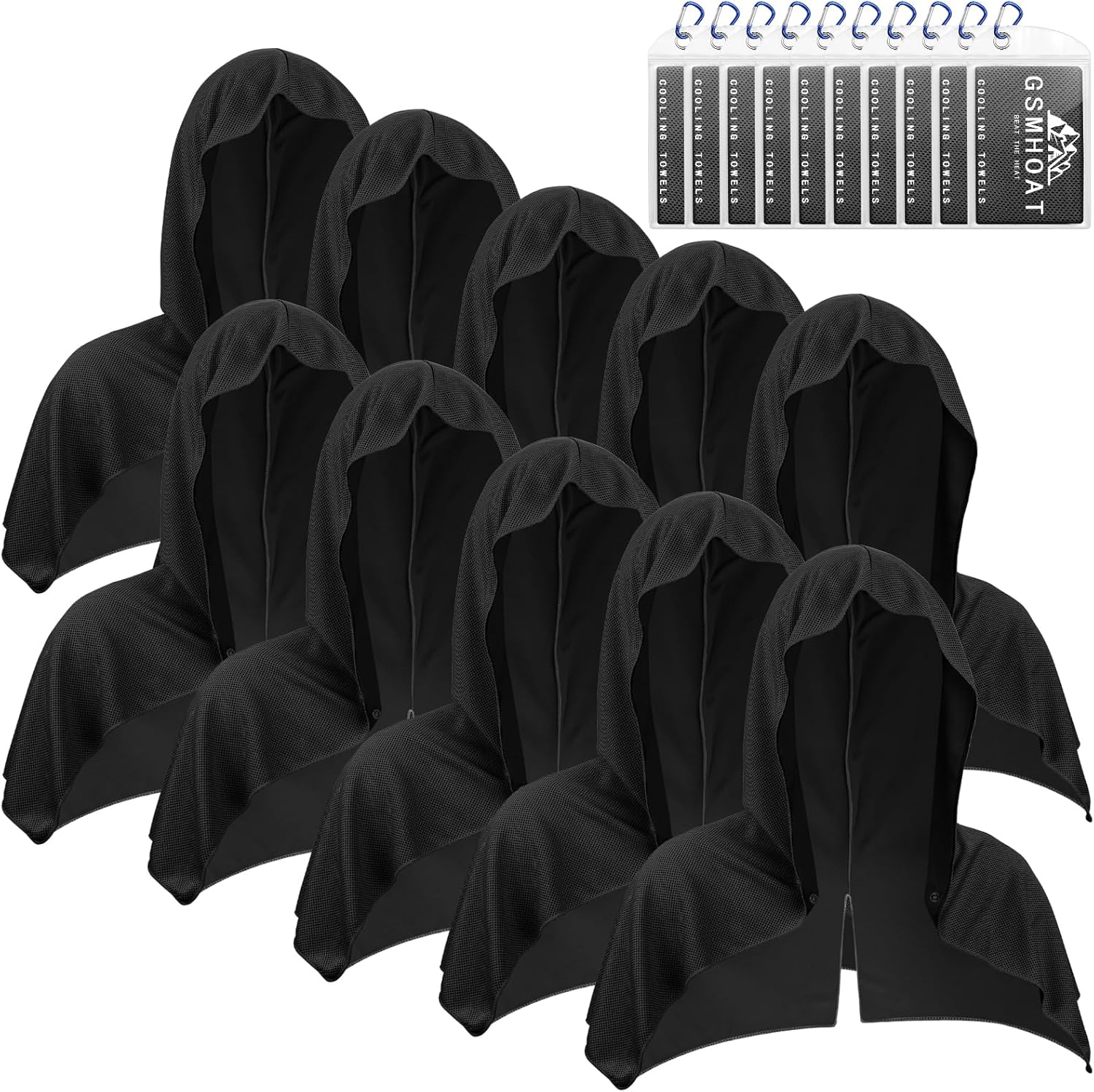 Amazon.com: Gsmhoat 10 PCS Cooling Hoodie Towels, Head Cool Towel for ...