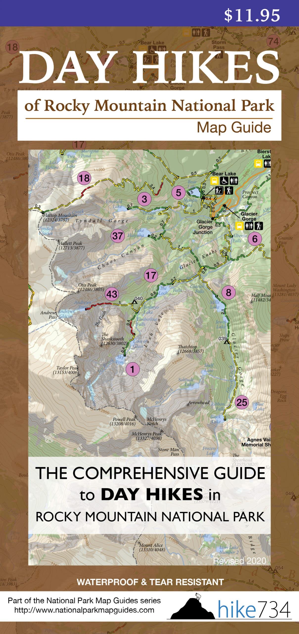 Day Hikes Of Rocky Mountain National Park Map Guide | Desertcart Sri Lanka