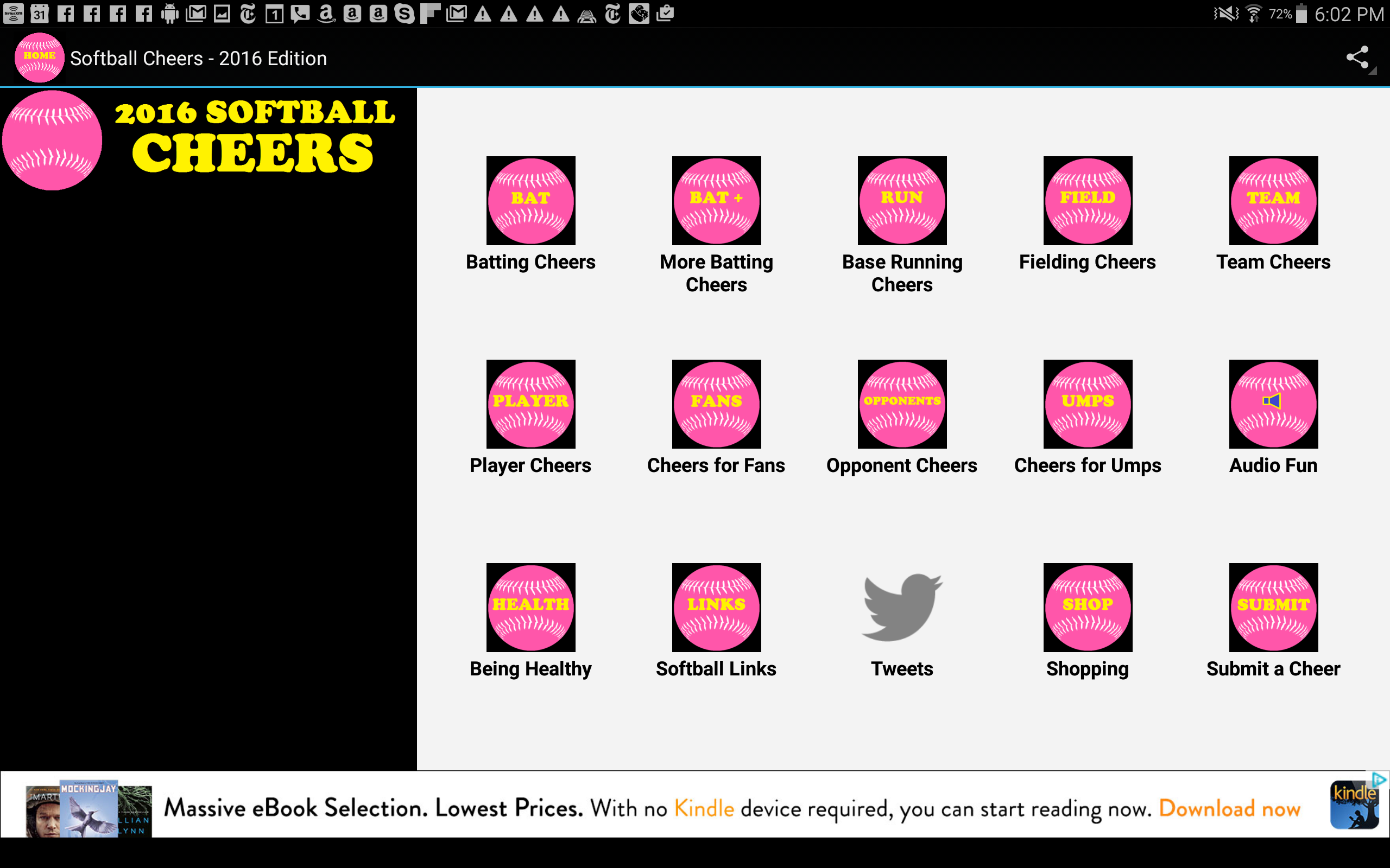 Softball Cheers - 2016 Edition - App on Amazon Appstore
