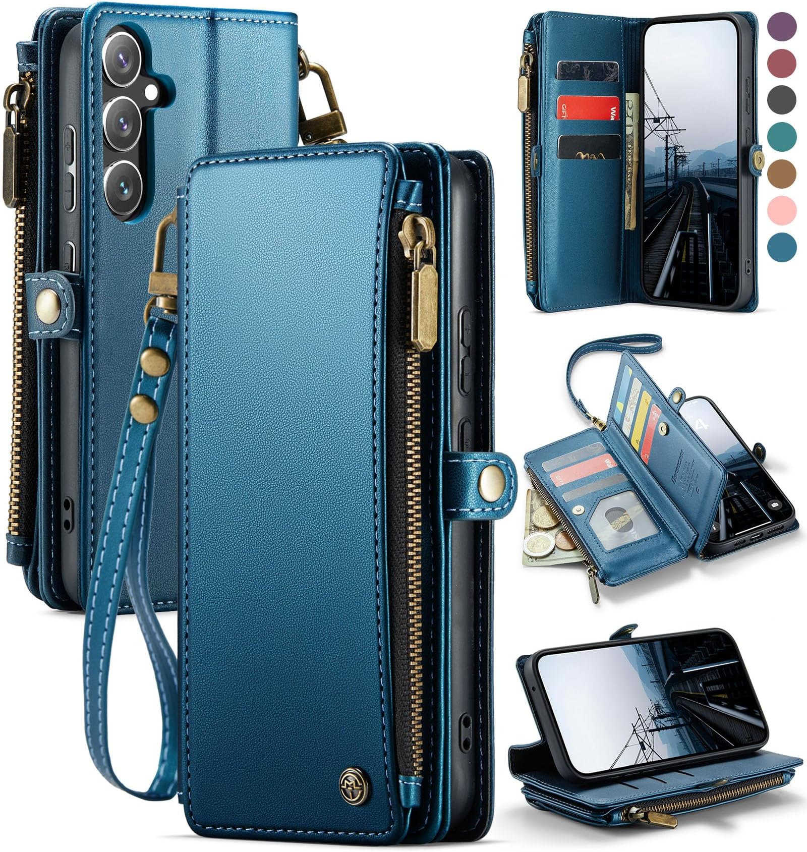 Amazon.com: Defencase Compatible with Galaxy A35 5G Case Wallet with ...