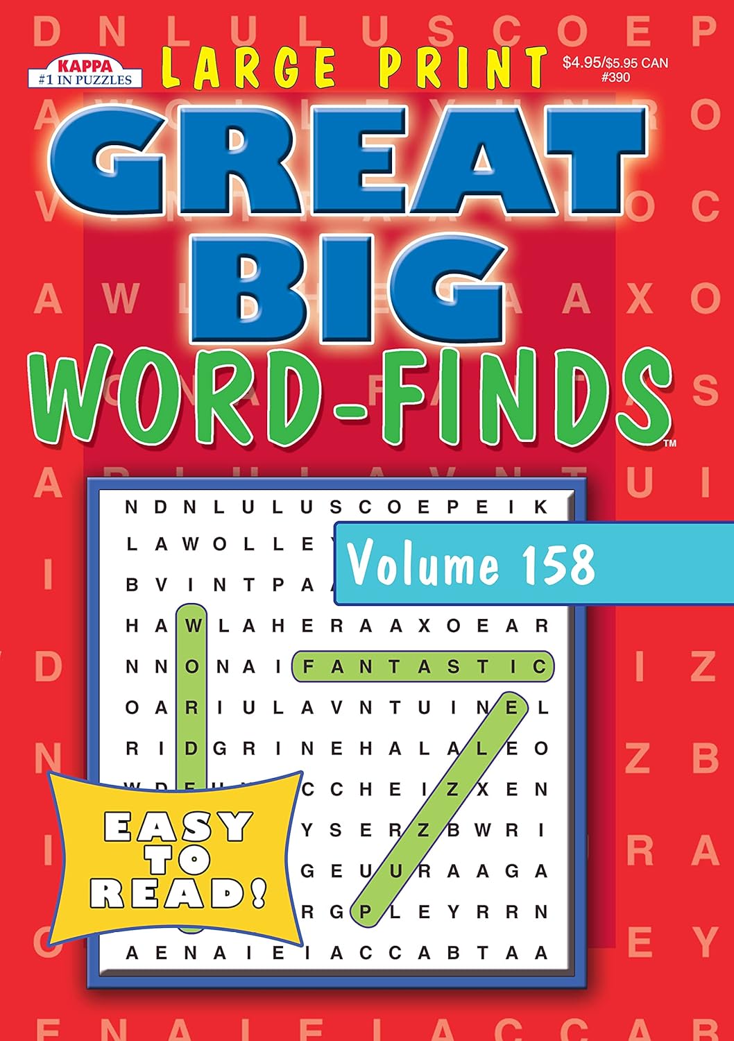Great Big Word-Finds Puzzle Book-Word Search Volume 158: Kappa Books ...