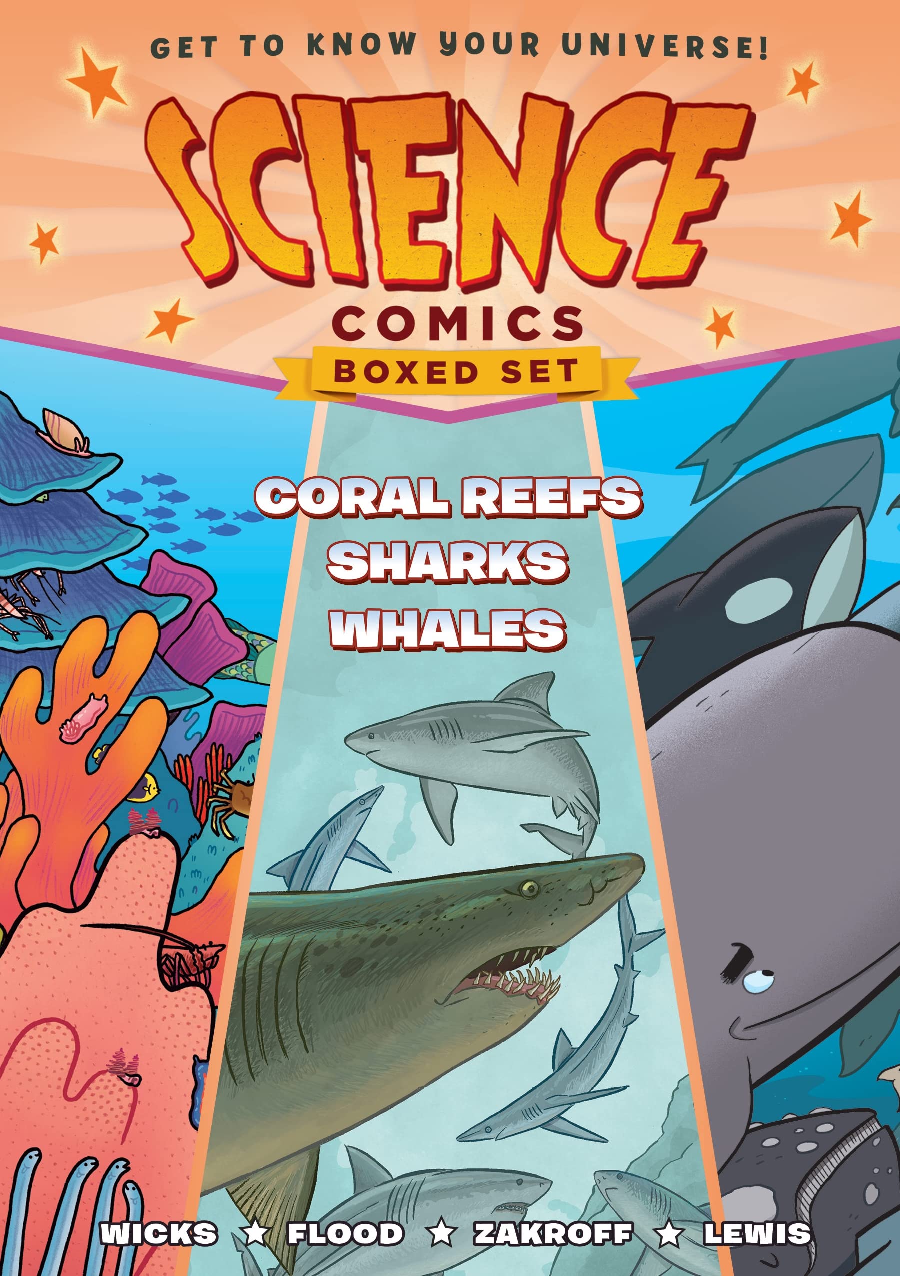 Science Comics Boxed Set: Coral Reefs, Sharks, and Whales: Wicks, Maris ...