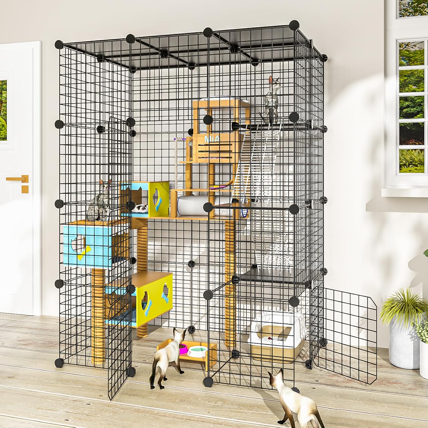 Amazon.com : PAWING Catio Outdoor Cat Enclosure Indoor Cat Cage Outdoor ...