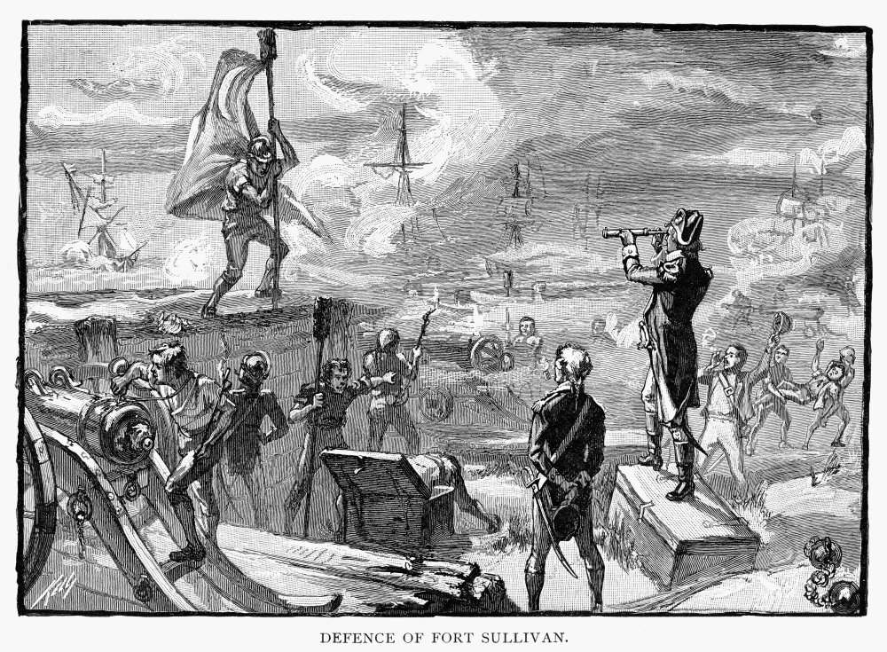 Buy Fort Sullivan Battle 1776 Nsergeant William Jasper Replacing The ...