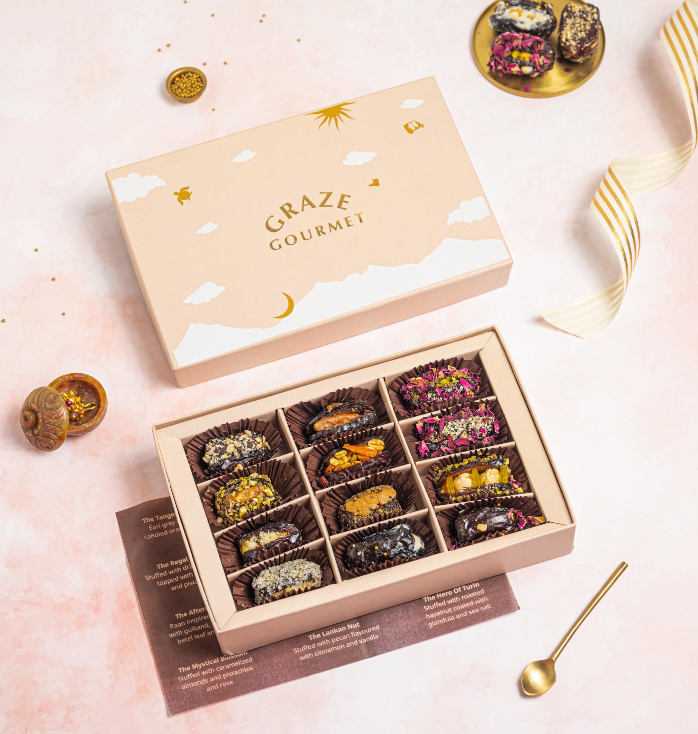 Graze Gourmet Stuffed Jumbo Large Medjool Medjoul Dates Khajur Khajoor ...