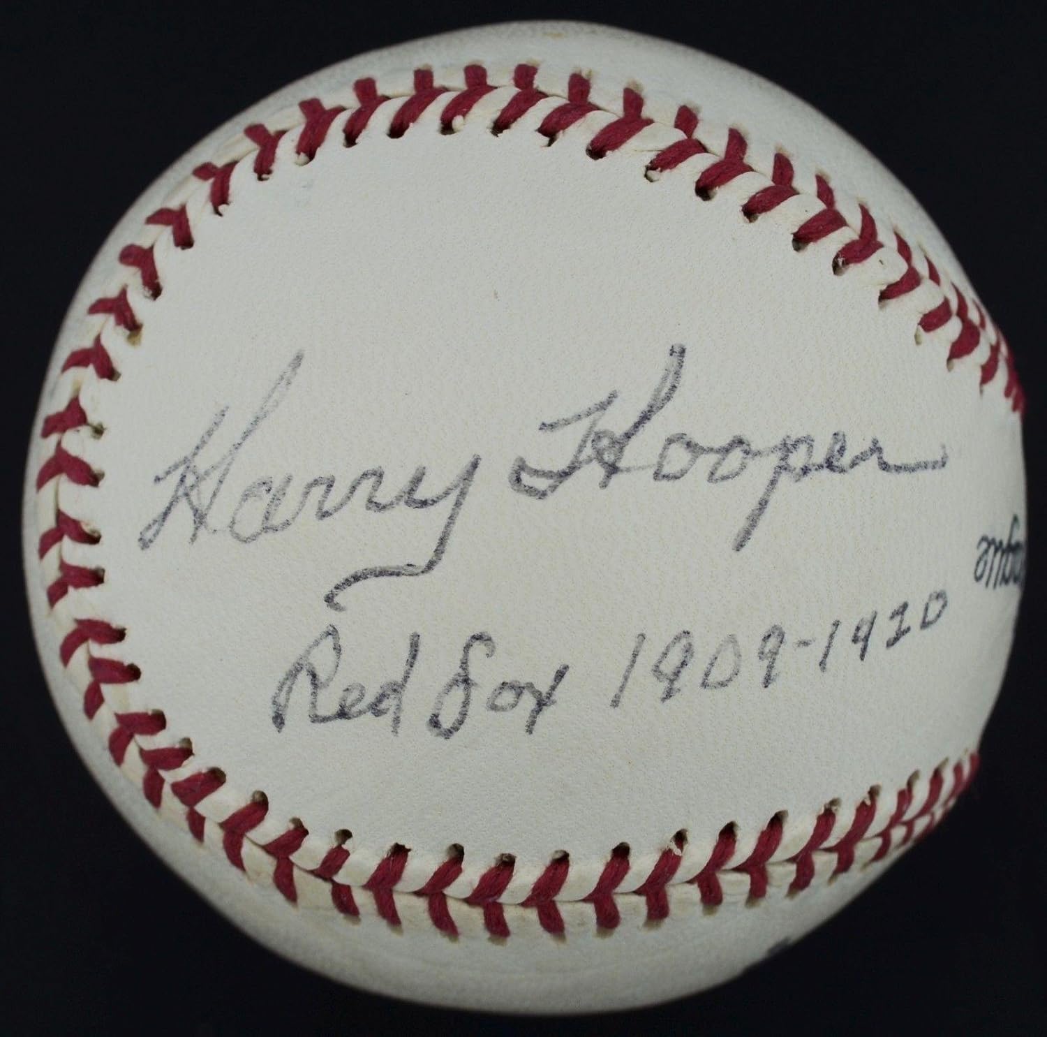 Harry Hooper Autographed Baseball - Exceptional Red Sox 1909 1920 ...