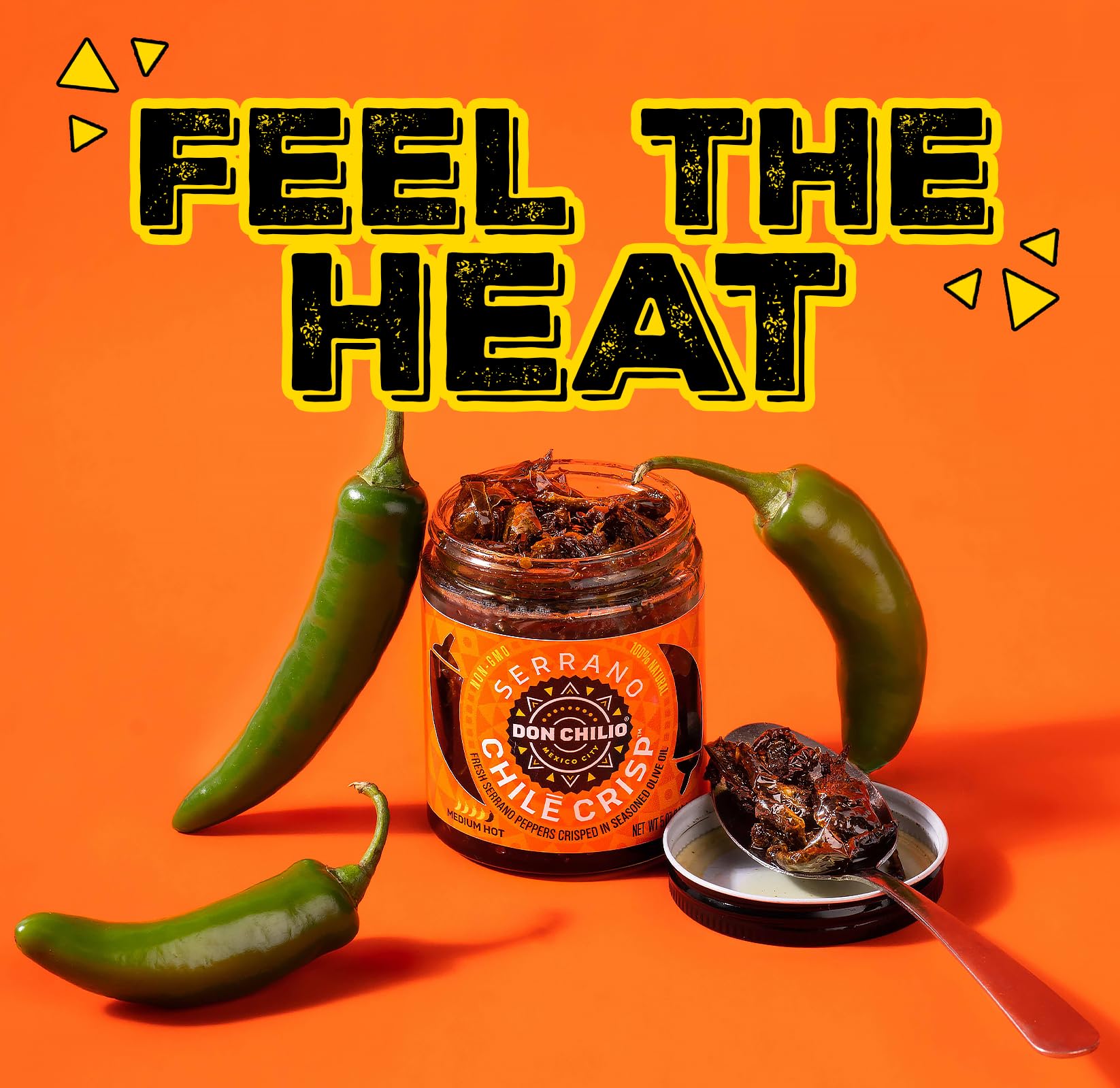 Snapklik.com : Medium Heat Serrano Mexican Chile Crisp, 5 Oz, 3 Pack ...