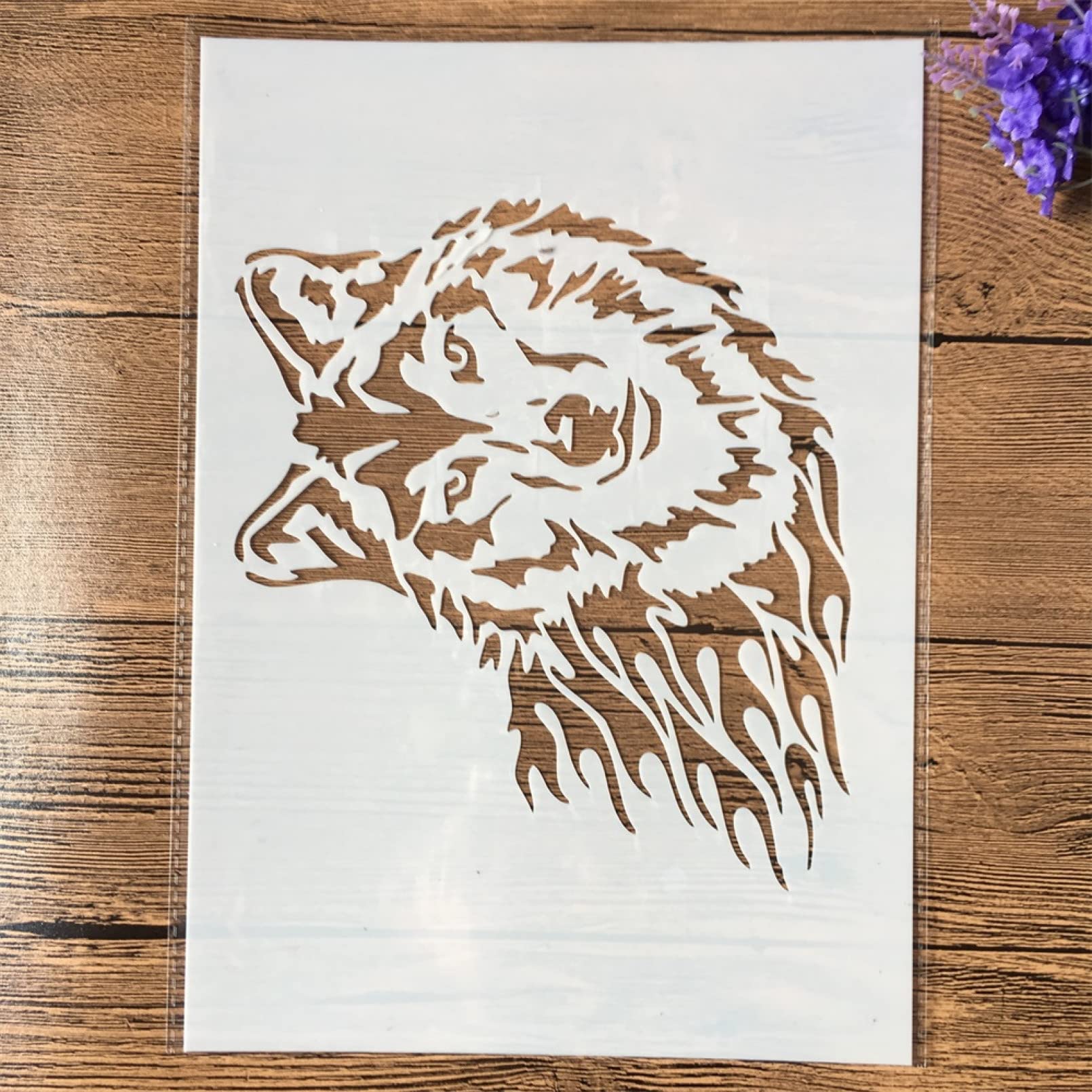 Wolf Drawing Template Free Printable Wolf Craft With Free Wolf