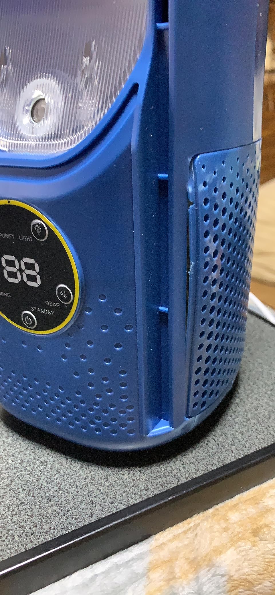 Amazon.co.jp : karonpeln 冷風扇 冷風機 省エネ 一台3役【送風 加湿 冷却 】羽根なし扇風機 卓上クーラー 強力 人気 コンパクト 小型 卓上 ミニクーラー ...