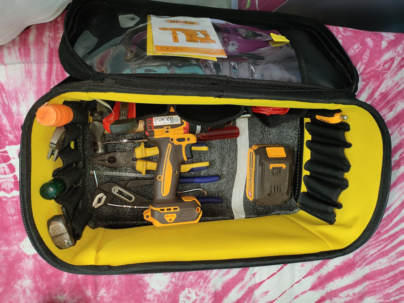 STANLEY 1-96-193 Essential Rigid Multipurpose Tool Bag, 17.6x9.9x10.3 ...