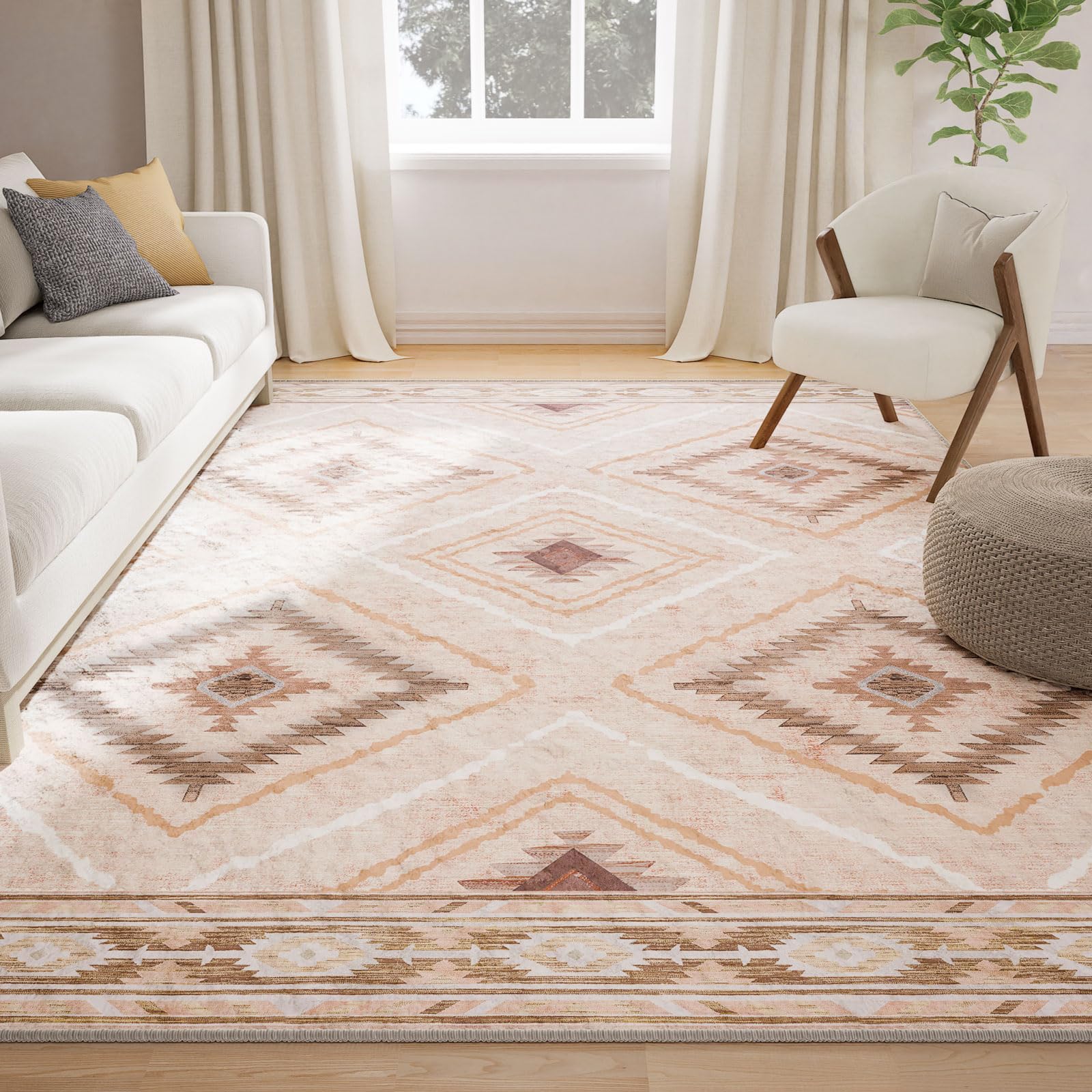 BESTSWEETIE 6x9 Area Rugs Moroccan Rug 6x9 Rugs Farmhouse Rug Machine ...