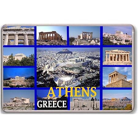 Amazon.com: Temple of Olympian Zeus fridge magnet Athens Greece travel ...