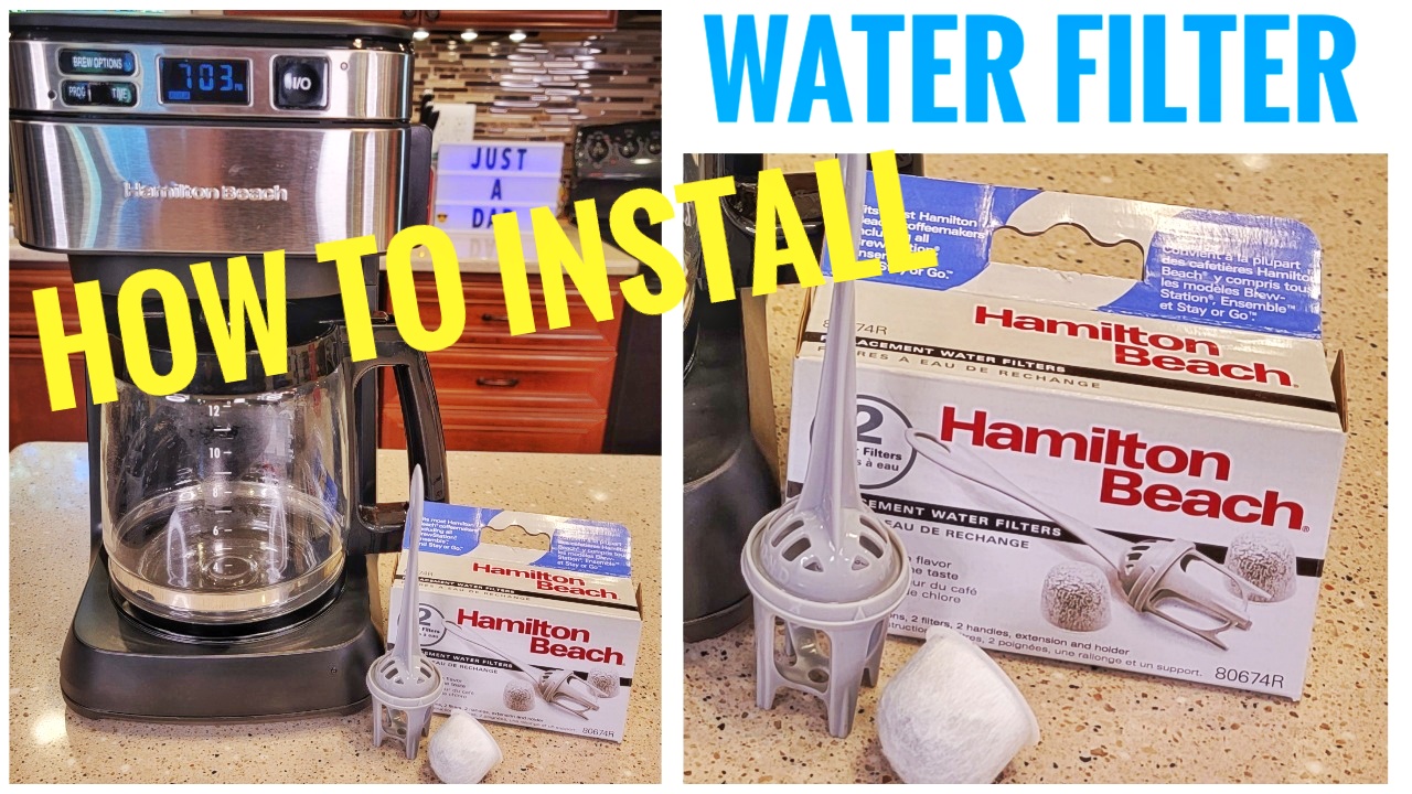 Watch How To Install Water Filter in Hamilton Beach Coffee Maker on ...