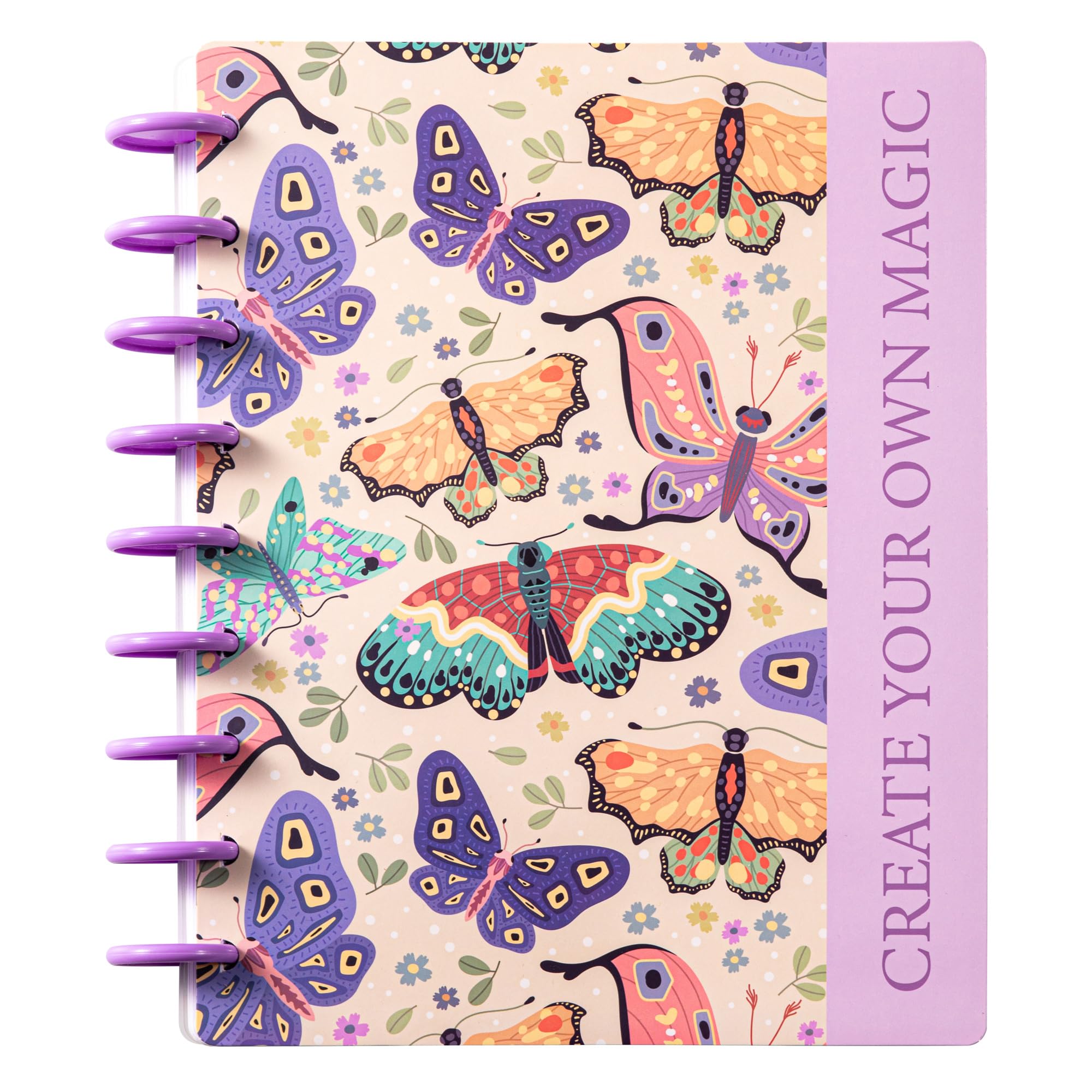 MGGAO Disc-Bound Butterfly Journal Planner for Women & Men, Lined ...