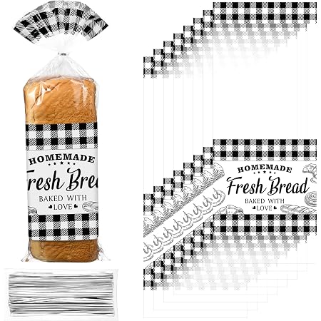 Amazon.com: Lesibag - Bread Bags for Homemade Bread or Bakery, 100 ...