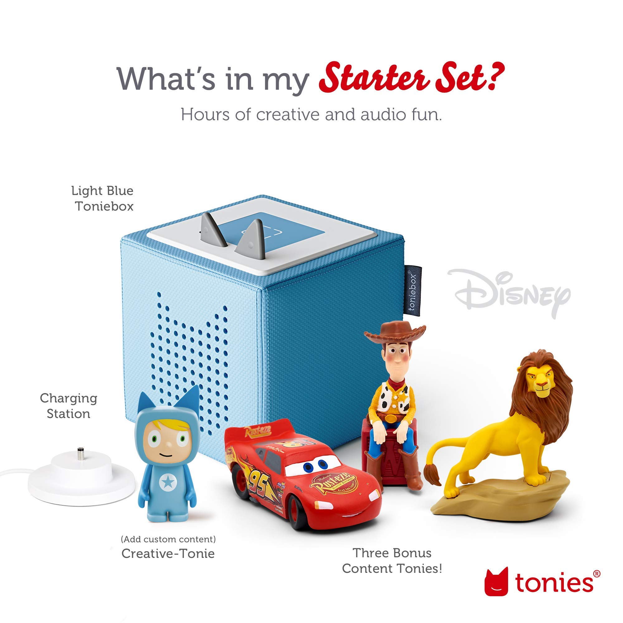 Buy Toniebox Starter Set with Woody, Simba, Lightning McQueen, and ...