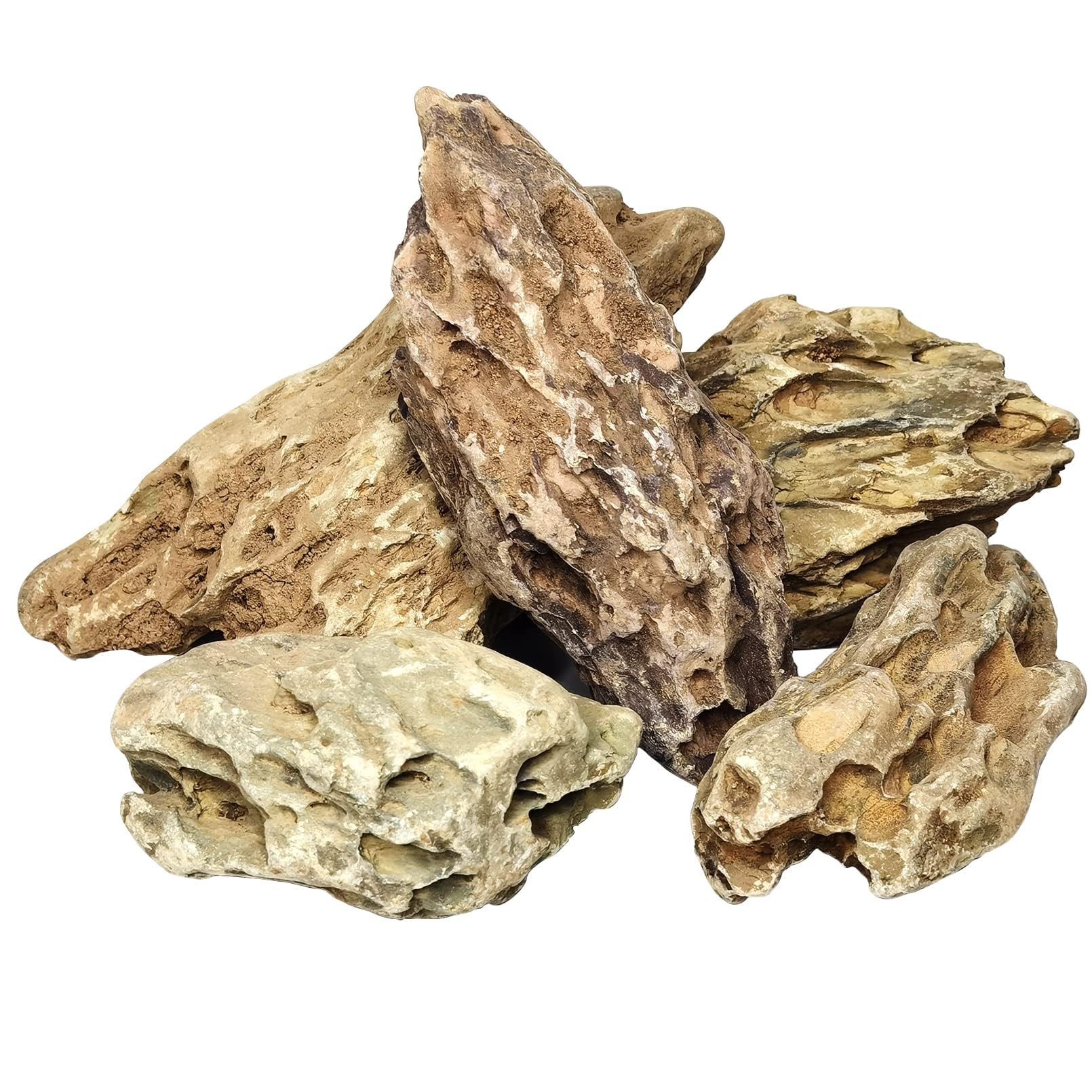 Pinvnby Aquarium Decorations Natural Ohko Dragon Stone Rock 4 5lbs ...