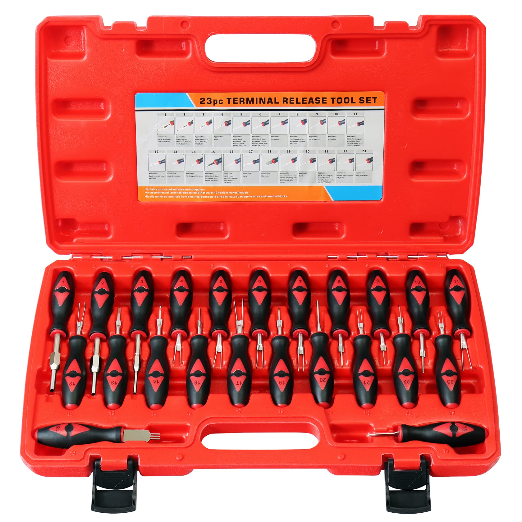 YSTOOL Terminal Release Kit, Universal Wire Connector Removal Pin ...