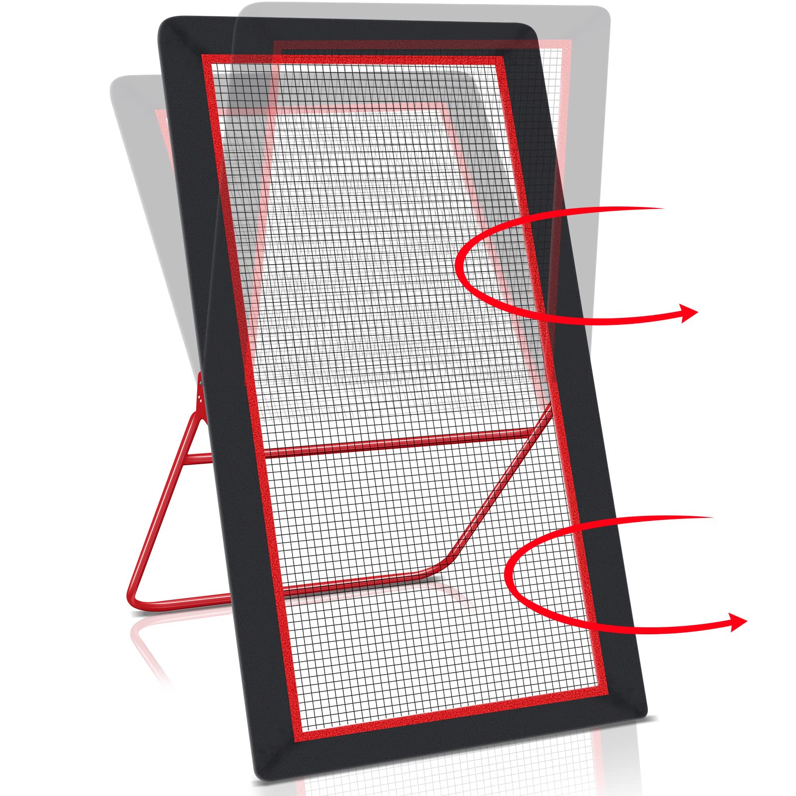Lacrosse Rebounder Volleyball Rebounder Net 7 x 4 ft Adjustable ...