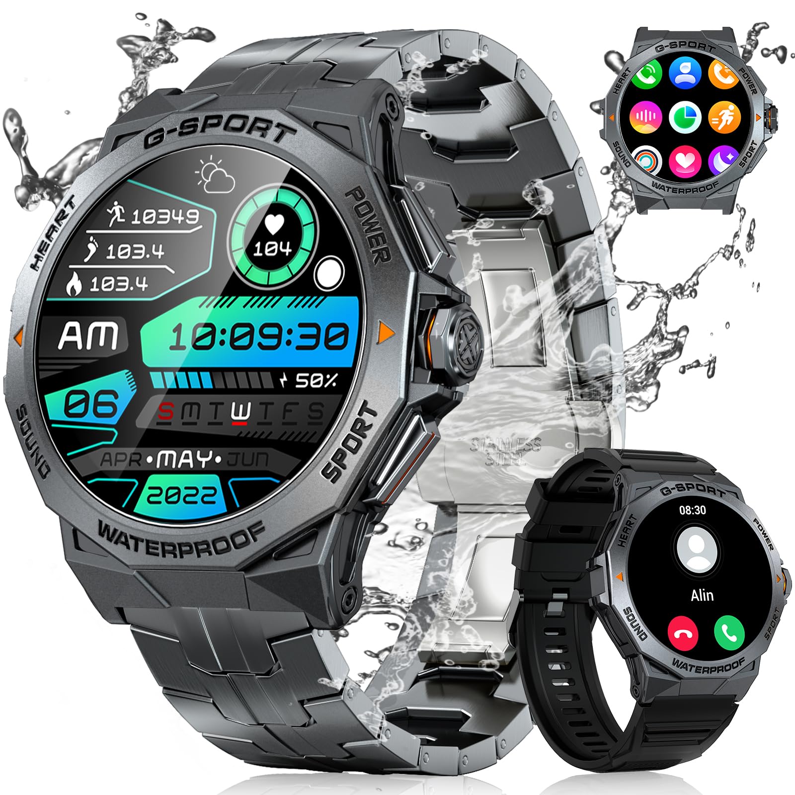 Snapklik.com : PODOEIL Military Smart Watch For Men