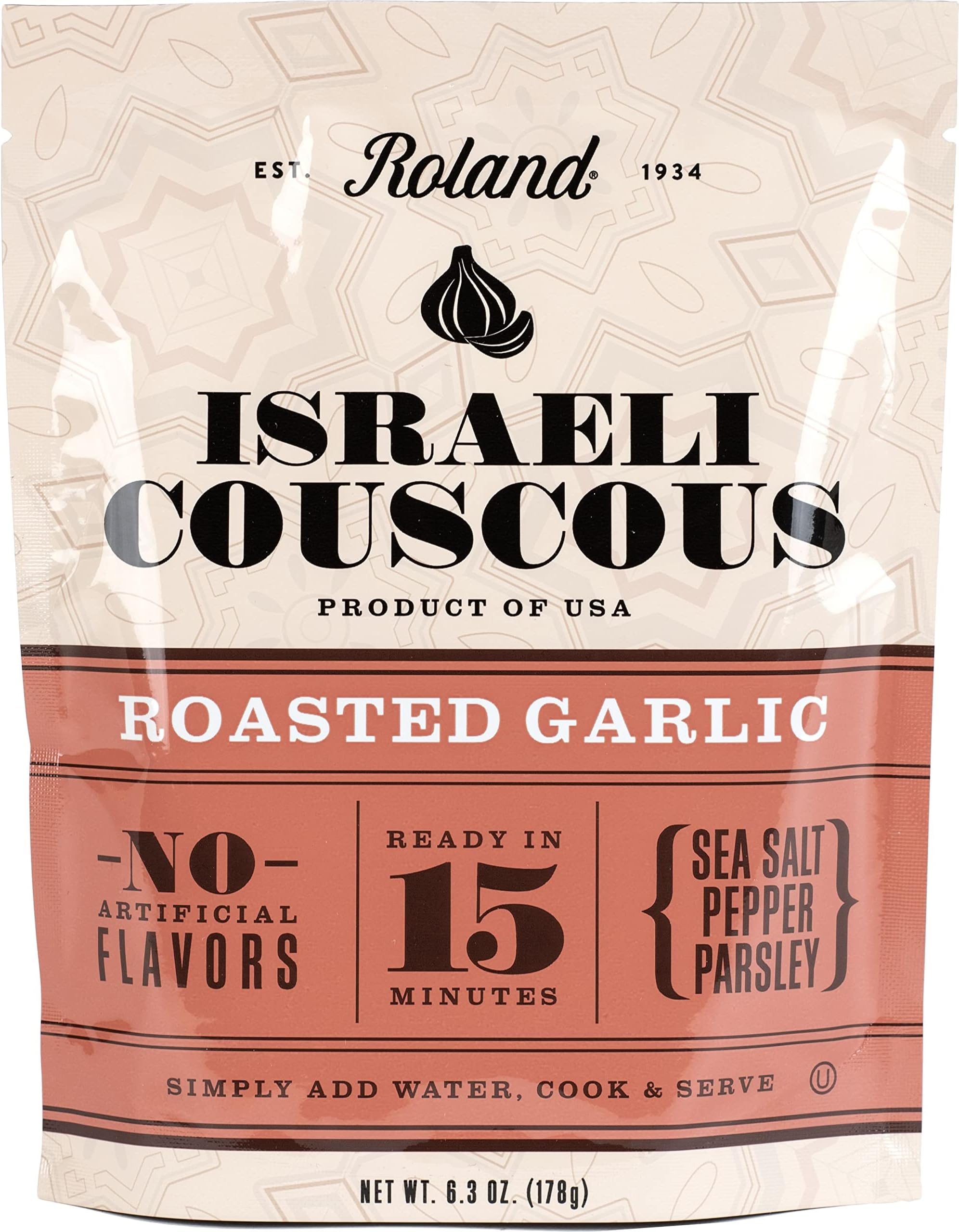 Amazon.com : Roland Foods Whole Wheat Israeli Couscous, Toasted Pasta ...