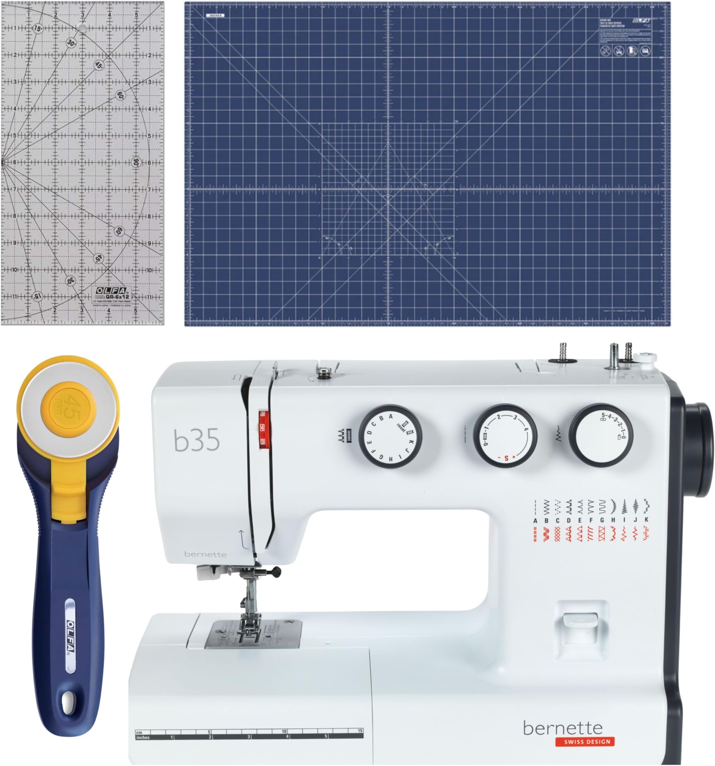 Amazon.com: Bernette 35 Swiss Design Sewing Machine with Quilting and ...