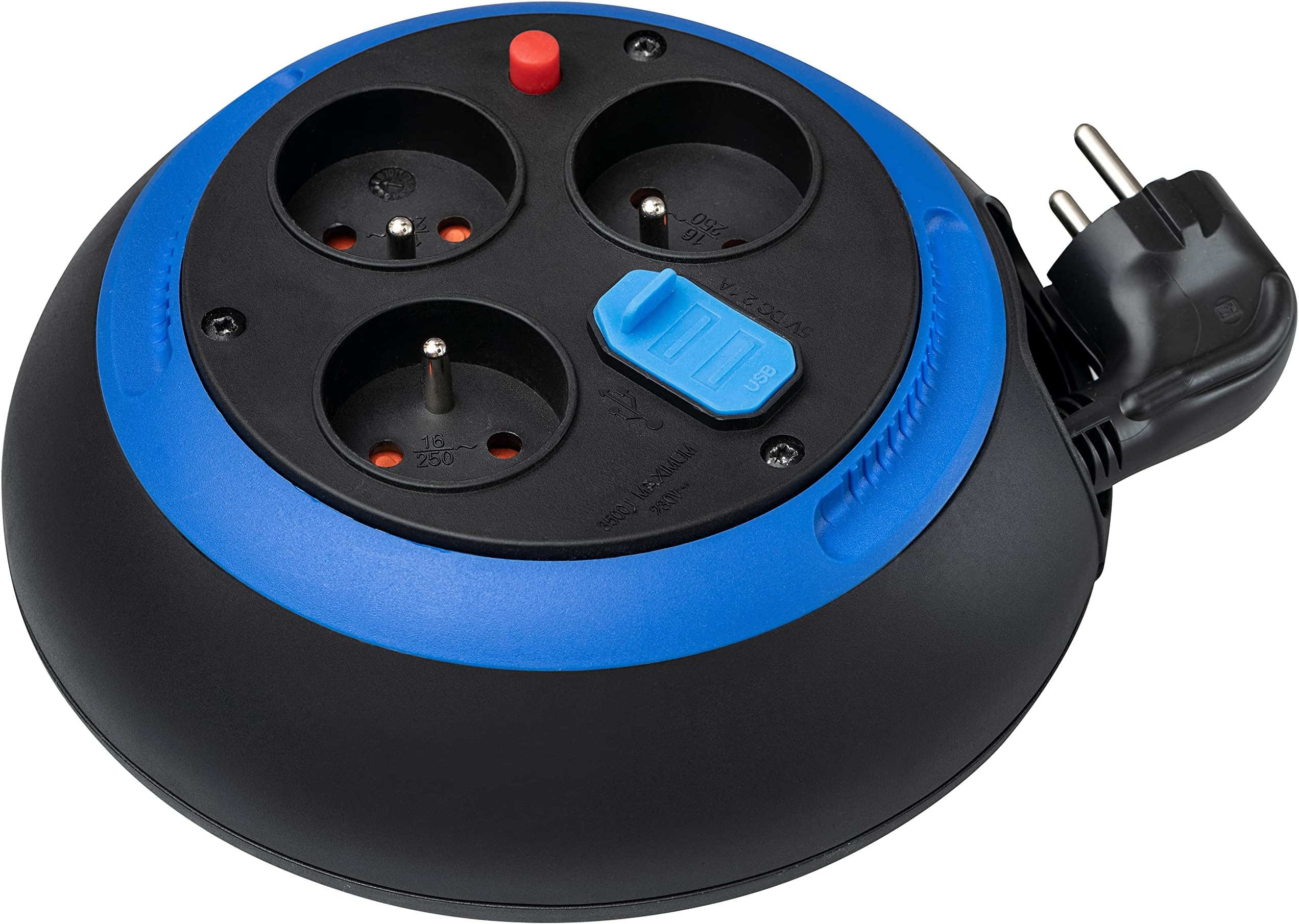 FAMATEL Roller 1 prise 16 A prise terre 3 x 1,5 2 m Vert : Amazon.fr ...