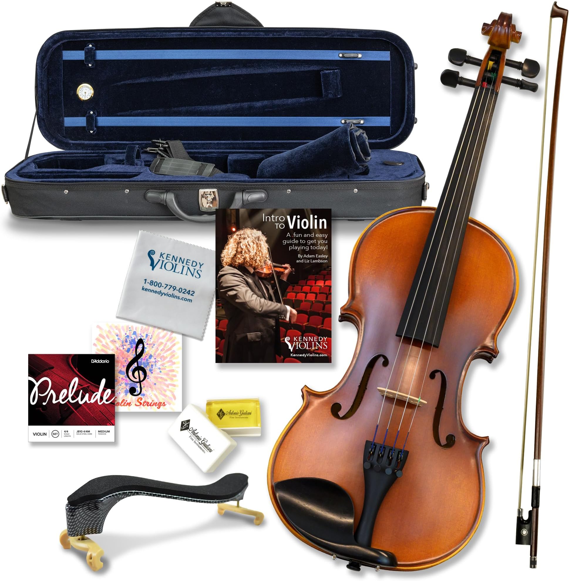 Amazon.com: Fever Acoustic Electric Violin, Full Size 4/4, Case, Bow ...