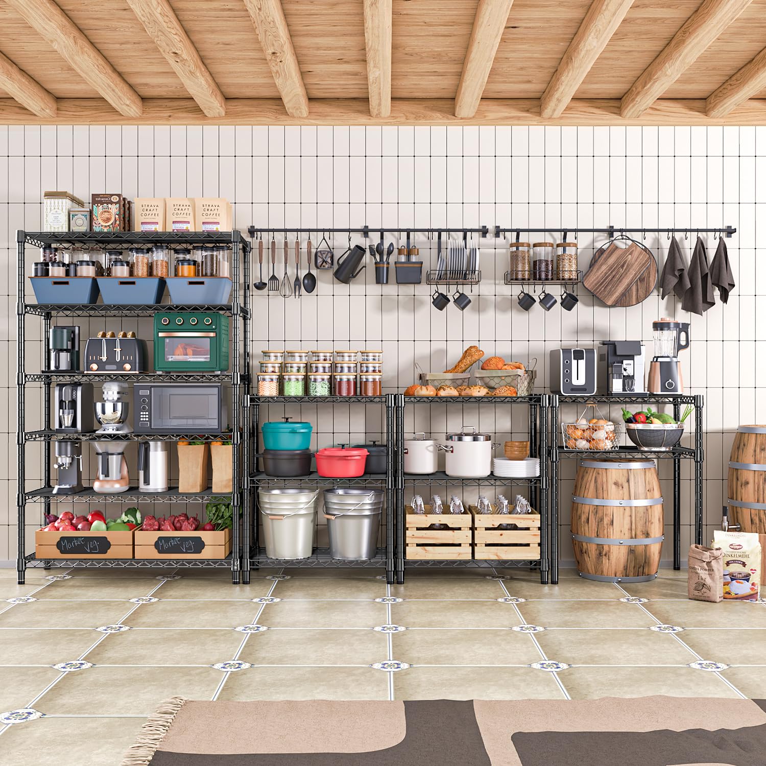 Snapklik.com : MZG Steel Storage Shelving 6-Tier Utility Shelving Unit ...