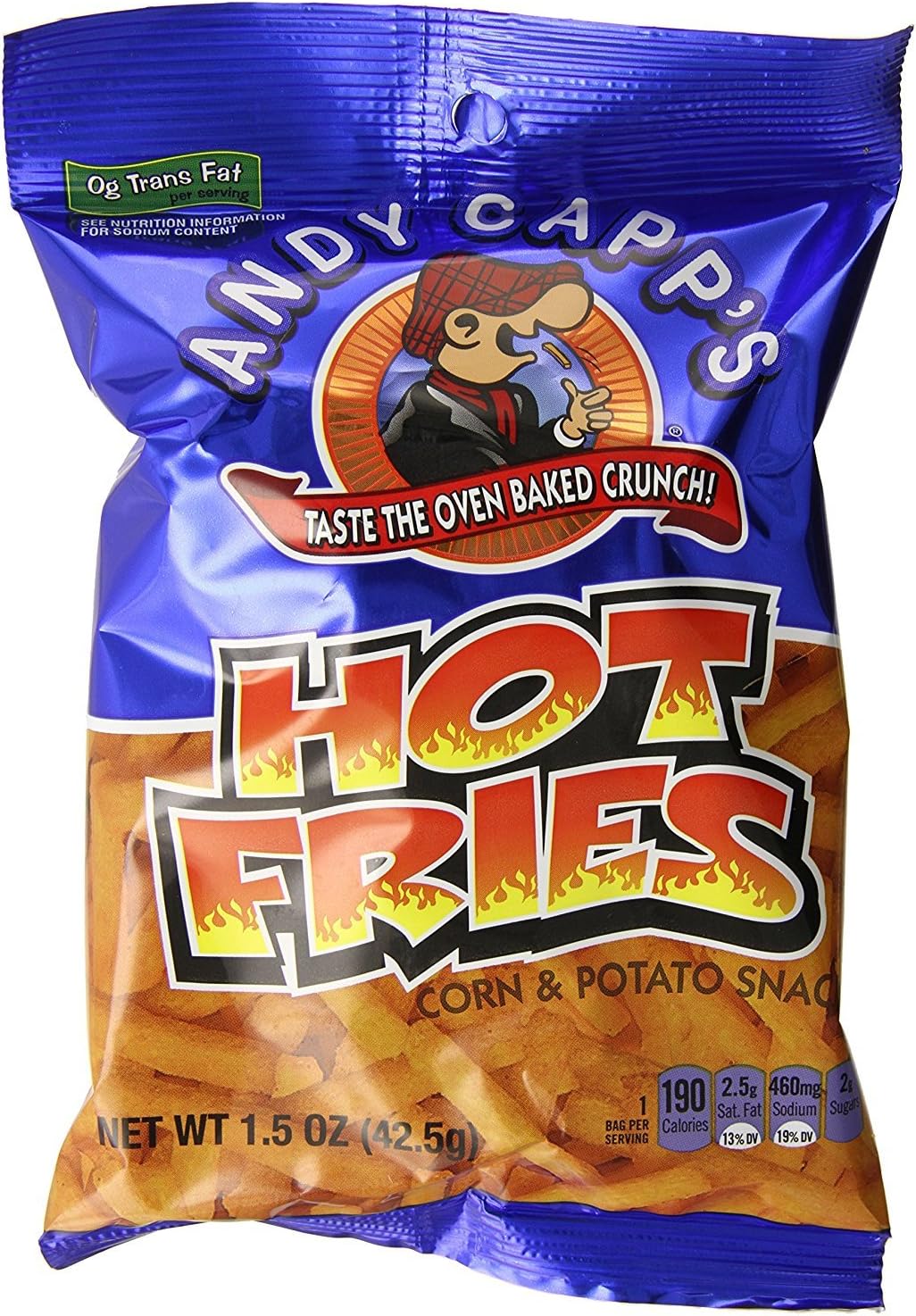 Amazon.com: Andy Capp's Fire Fries, Corn & Potato Snacks, 3 oz.