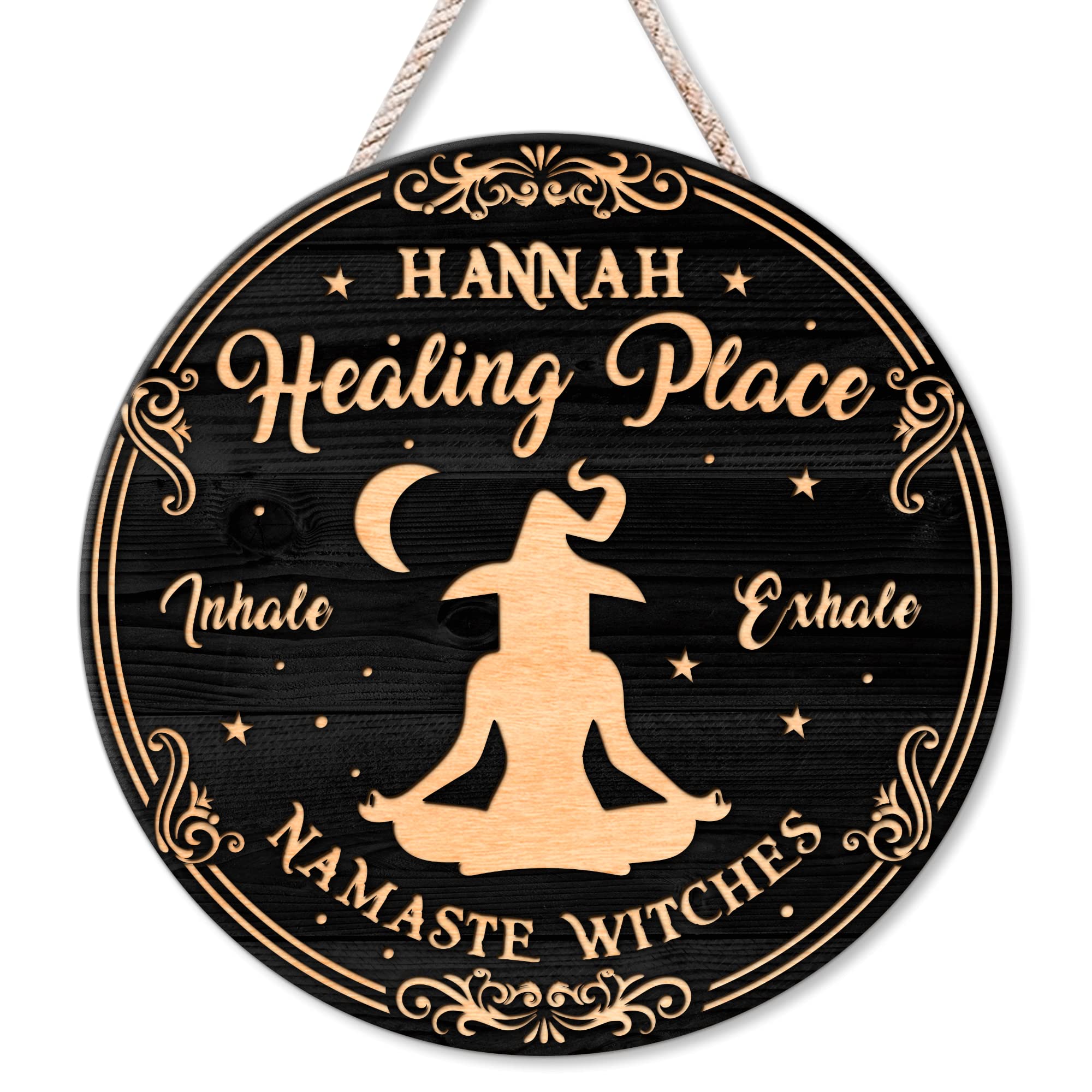 Amazon.com: Hyturtle Personalized Kitchen Witch Printed Wood Sign 12 ...