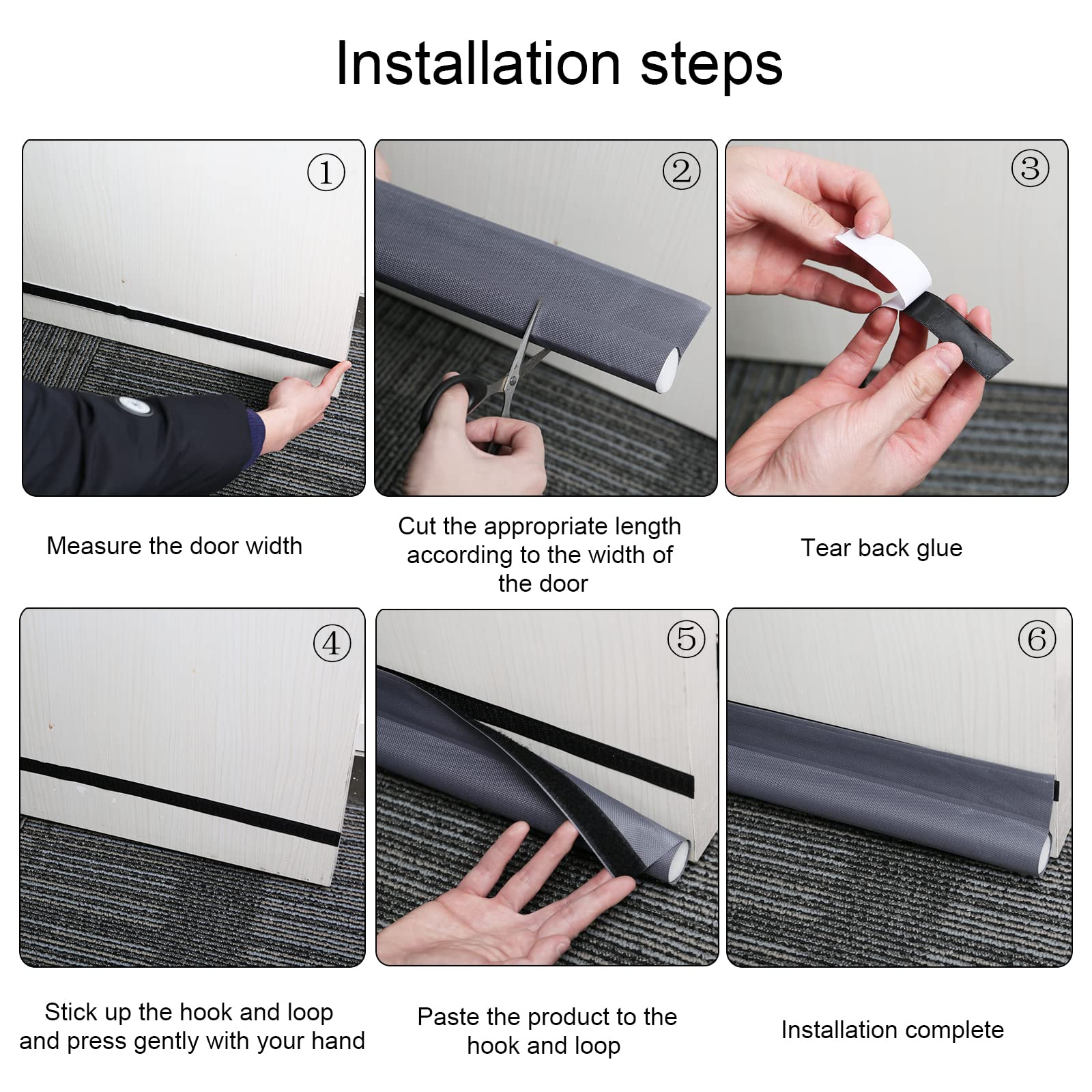 Snapklik.com : Door Draft Stopper, 37" Under Door Draft Stoppers ...
