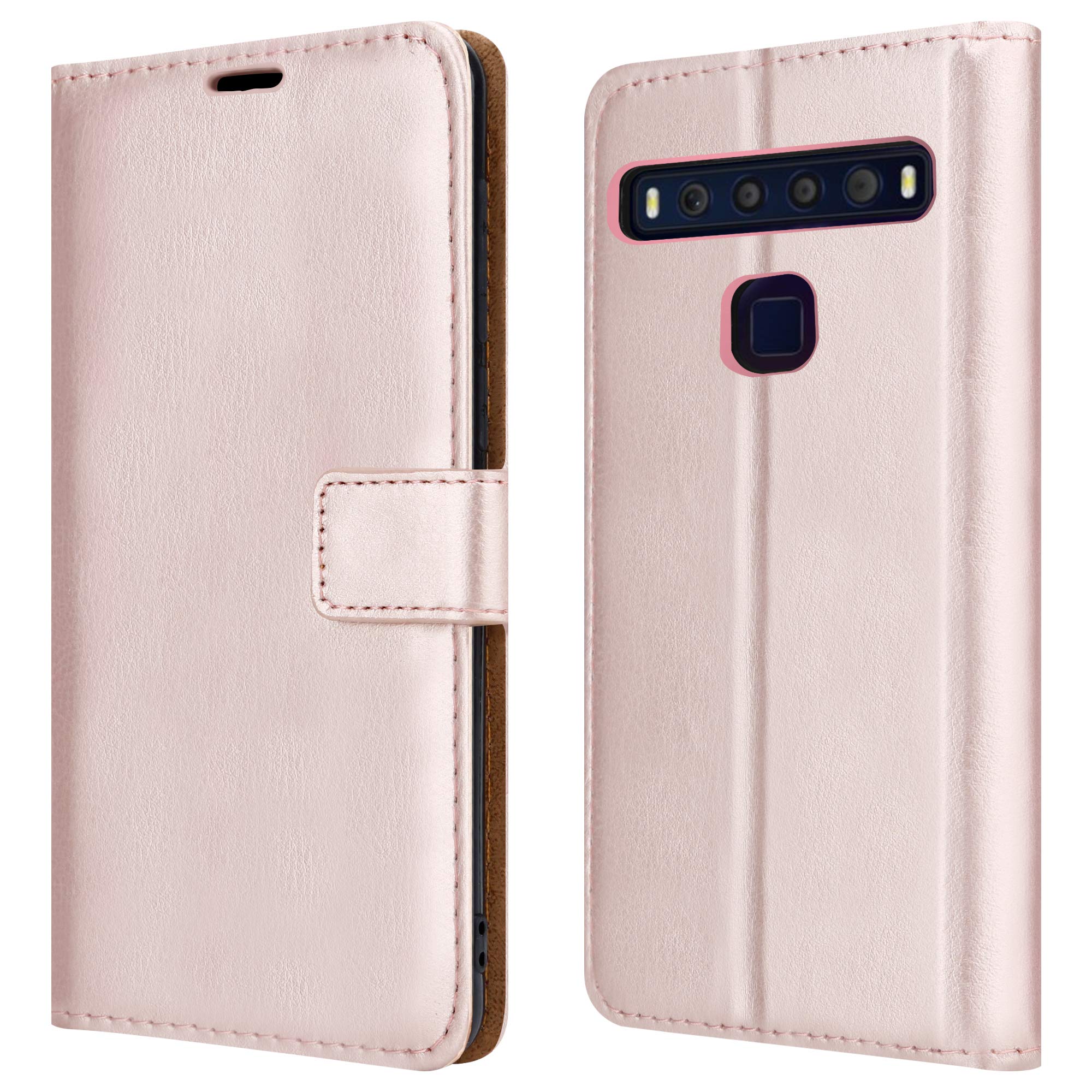 For TCL 305 306 403 405 40 SE 40R Case Leather Wallet Phone Cover ...