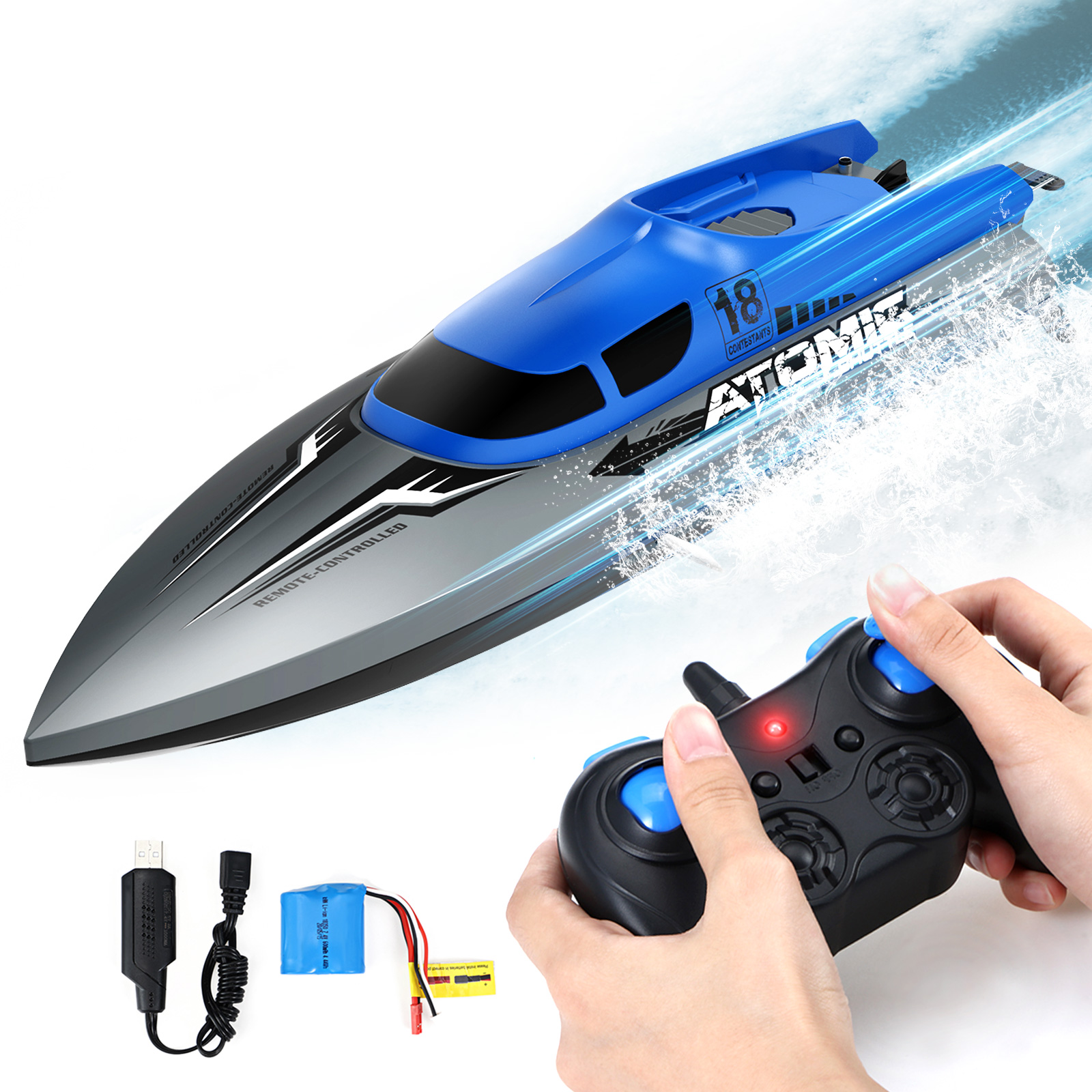 Watch Remote Controlled Boat 25 km/h 2.4 GHz RC Boat on Amazon Live