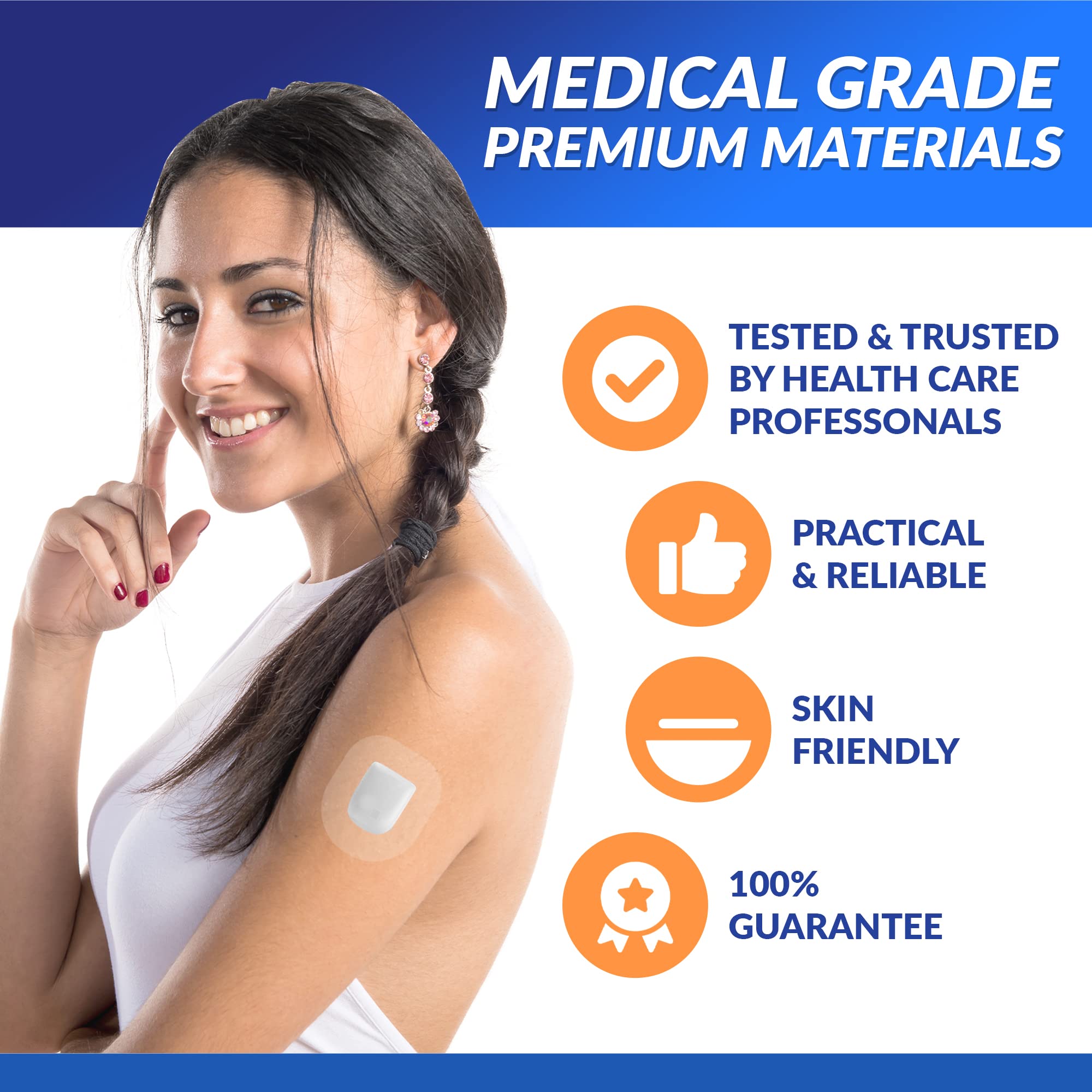 Snapklik.com : OhmRx CGM Omnipod Adhesive Patches Set & Medical Alert ...