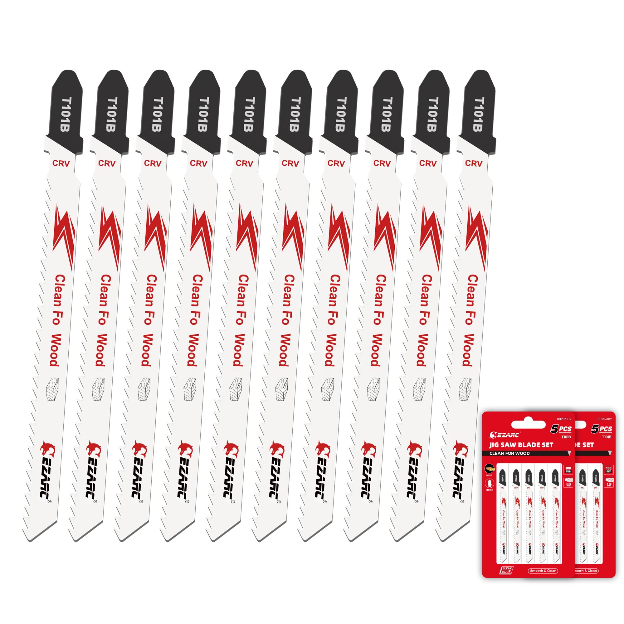 Snapklik.com : 10PCS Jigsaw Blades T101B Jig Saw Blades Set For Wood ...