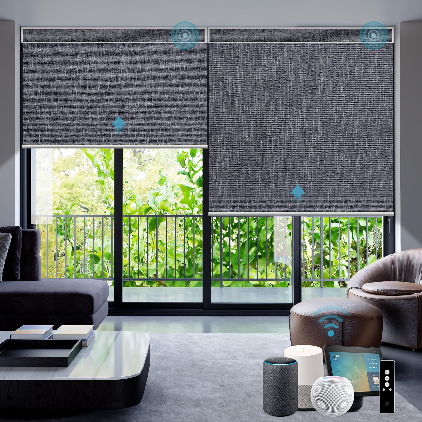 Amazon.com: SmartWings Motorized Smart Blinds with Remote, Custom ...