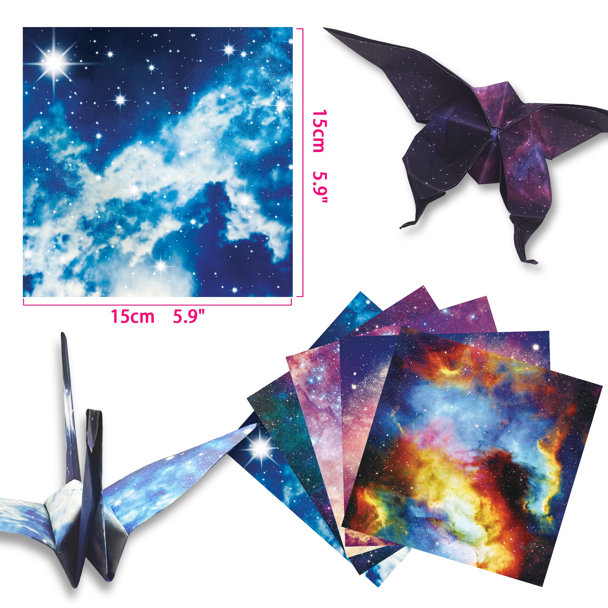 Snapklik.com : Origami Paper 6x6 Double Sided 50 Sheets 10 Colors ...