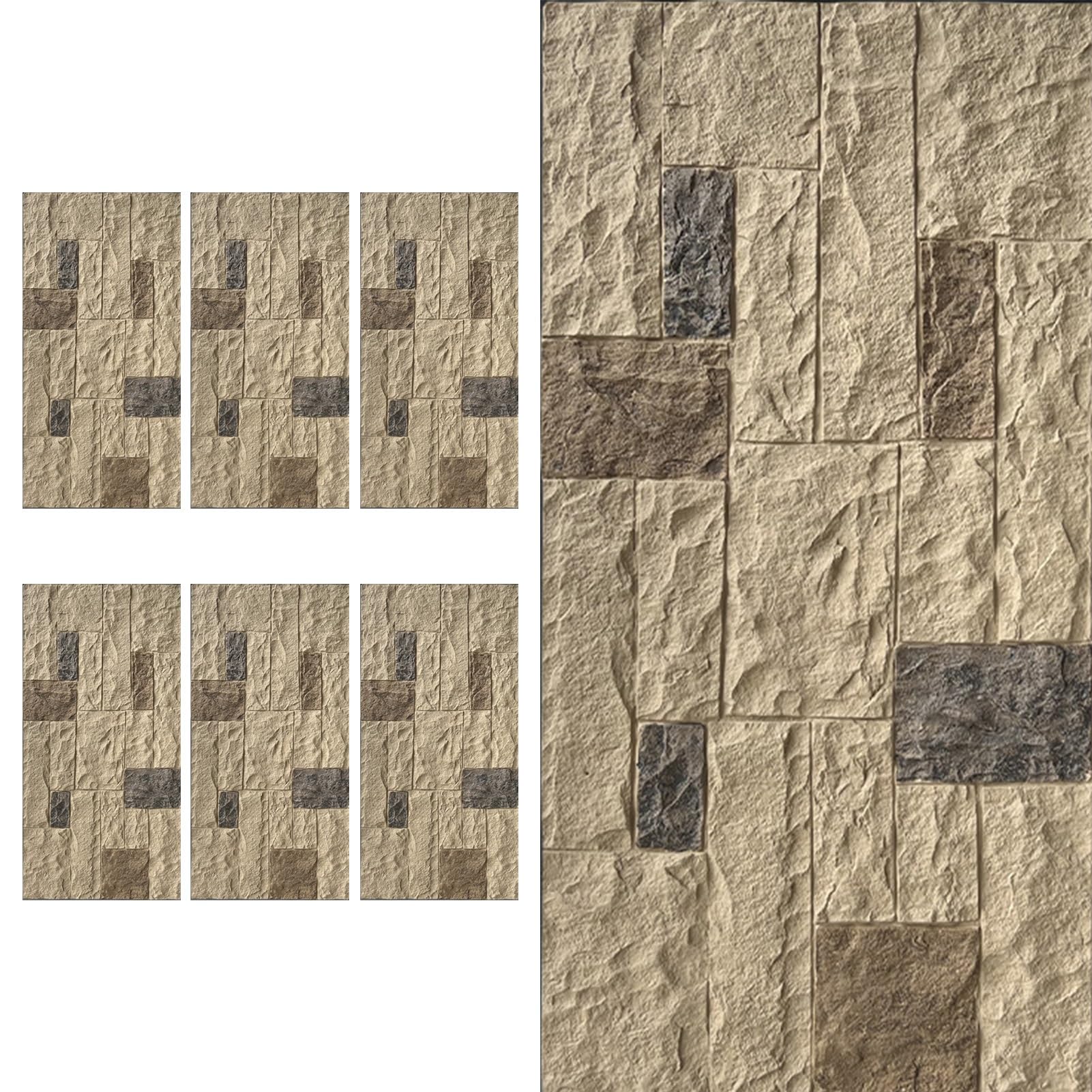 Pared Exterior Con Acento De Roca