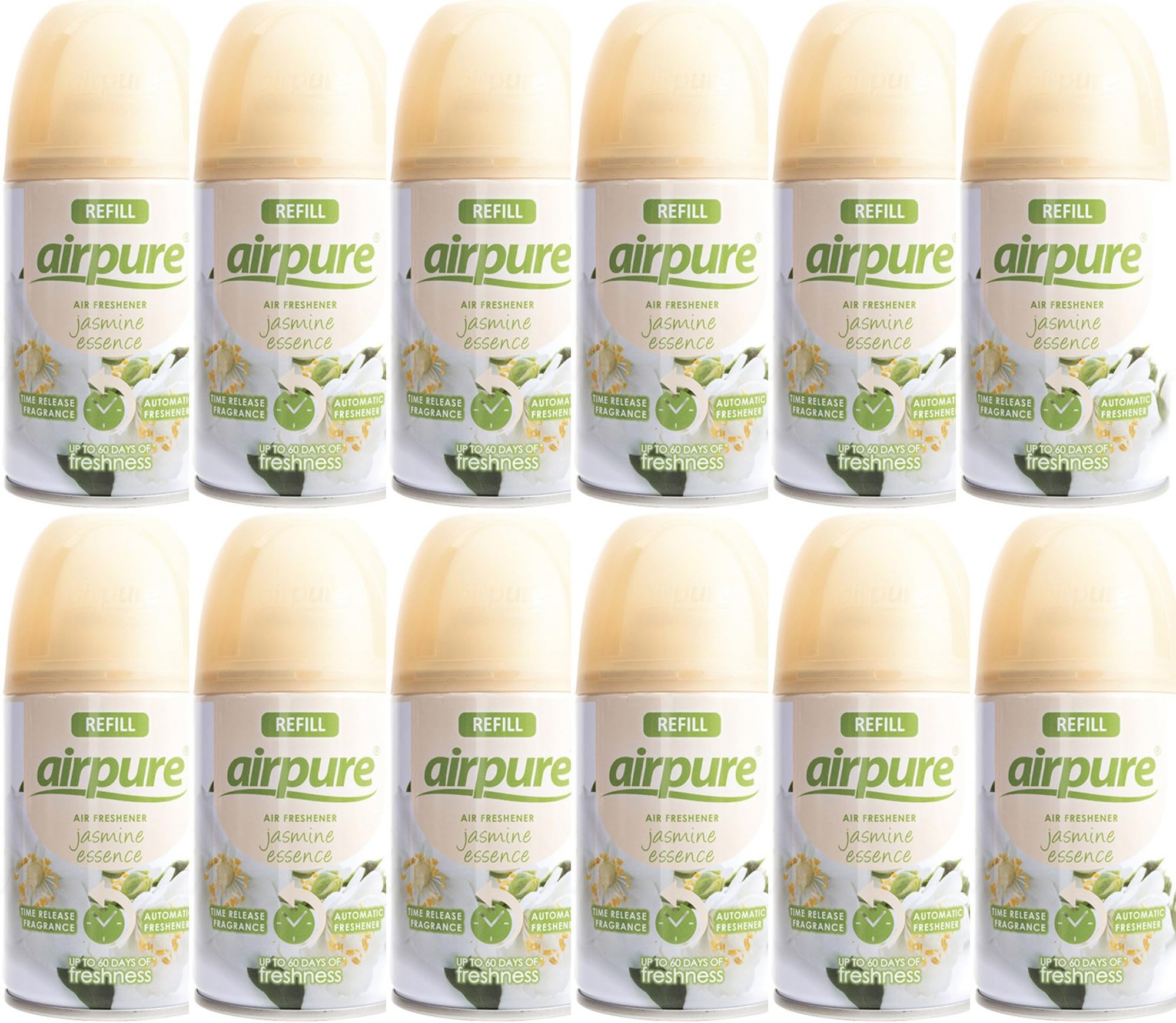 airpure Auto Spray Refills 250ml-12 Tins (Jasmine Essence Essence ...