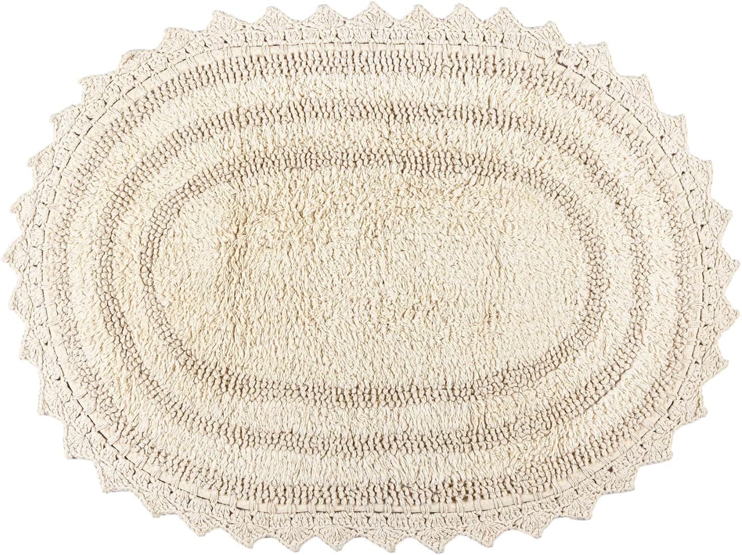 Amazon.com: Chesapeake Rug, 17" x 24", Ivory,33526 : Home & Kitchen