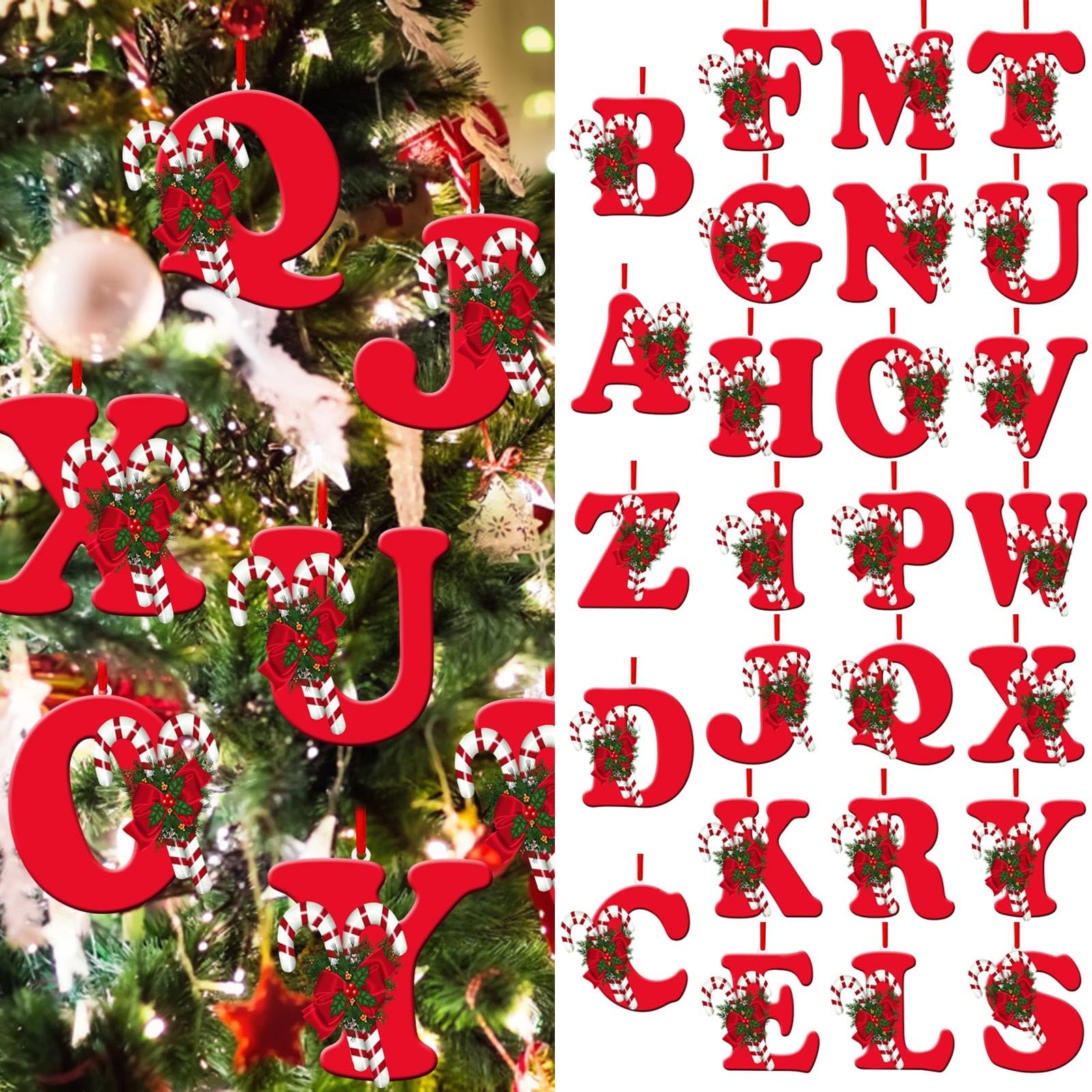 Alphabet Letters For Xmas Tree