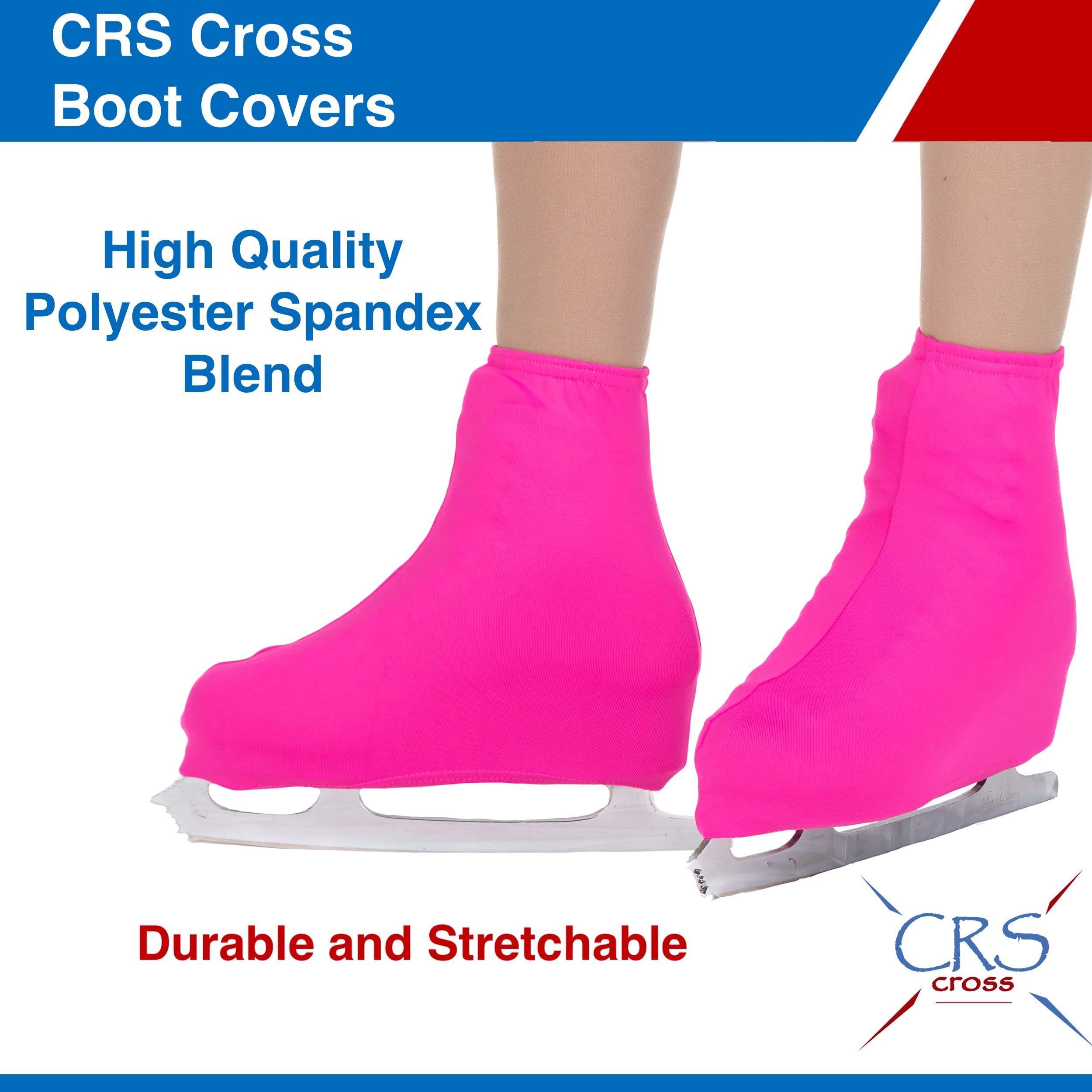 Snapklik.com : CRS Cross Skating Boot Covers Lycra Ice Skate Covers ...