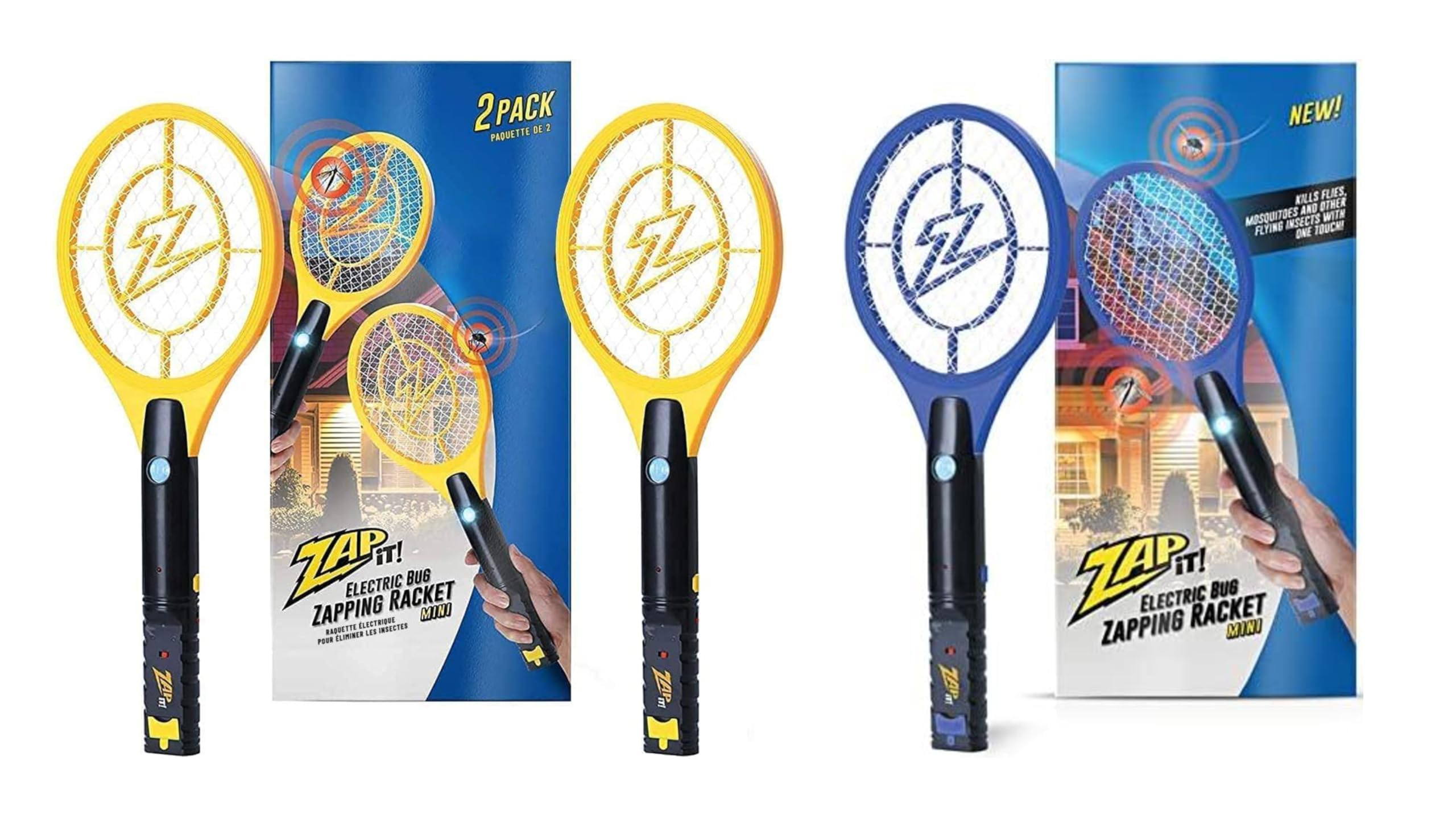 Amazon.com : ZAP IT! Bug Zapper - 2-Piece Mini, Yellow Rechargeable ...