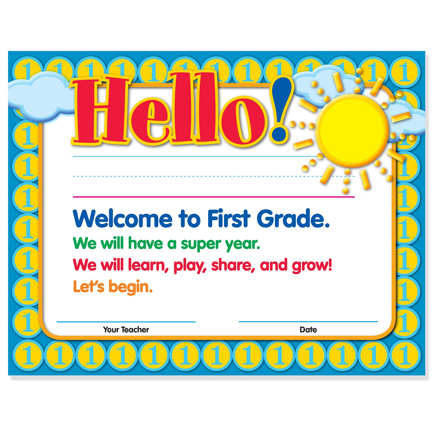 First Grade Certificates