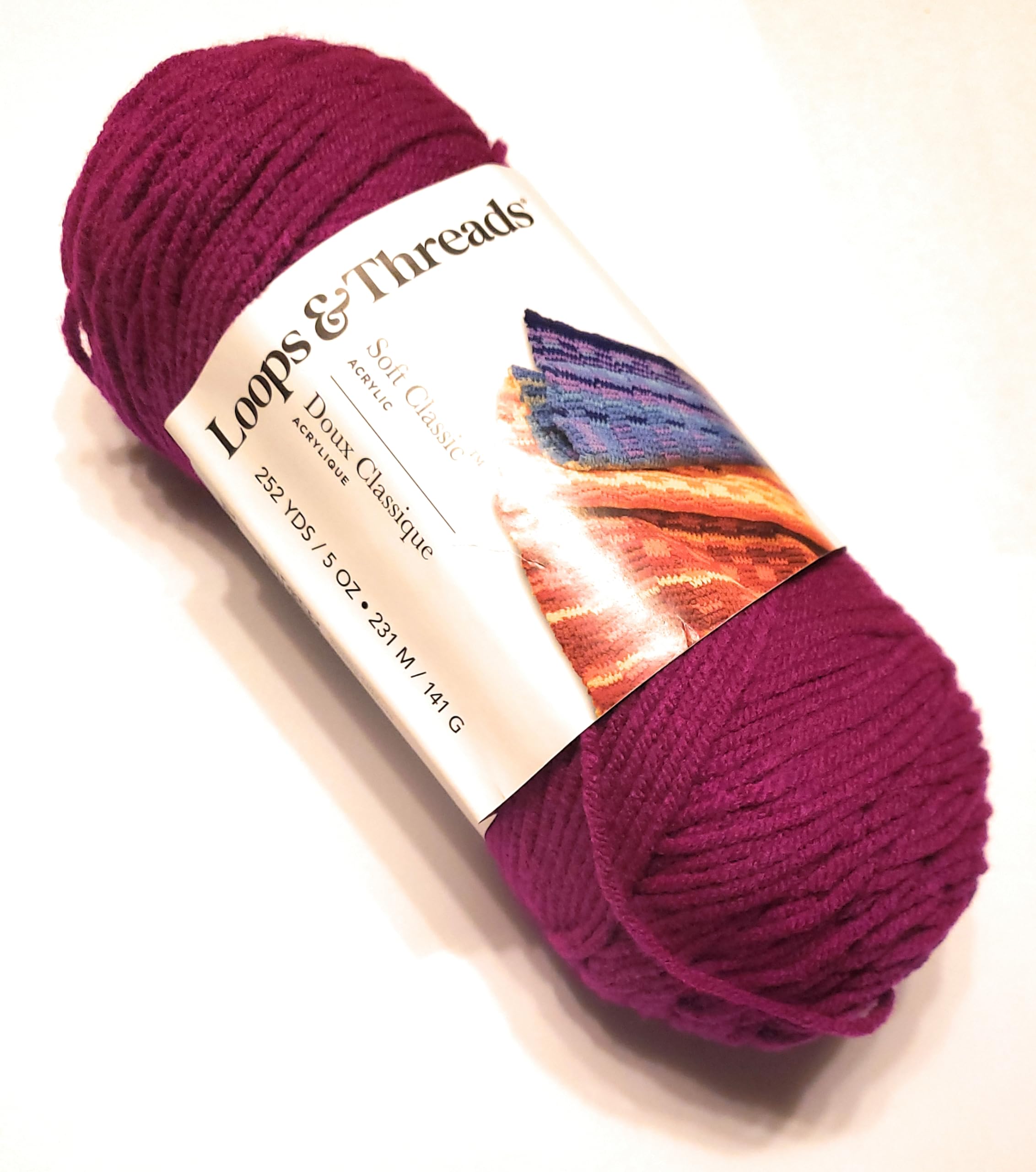 Amazon.com: Soft Classic Neon Yarn by Loops & Threads - 5 Ounces - 252 ...