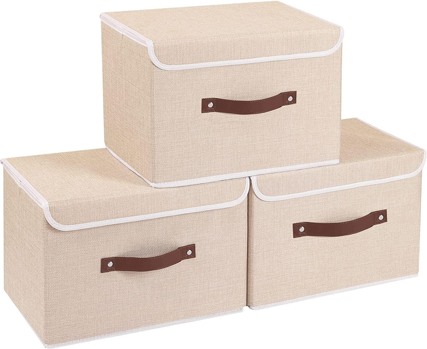 Lawei - Paquete de 4 contenedores de almacenamiento de plástico con ...