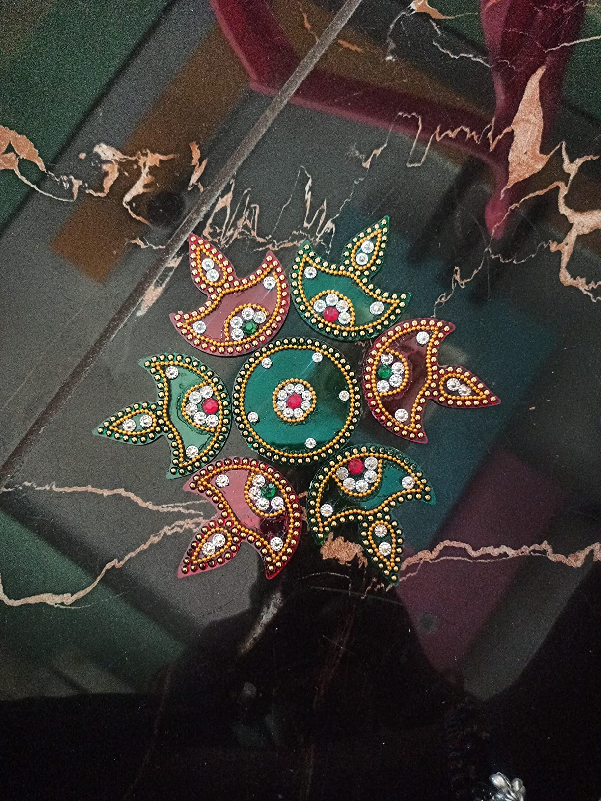 Buy BDS CREATIONS Designer Handcrafted Decorative Acrylic Diya Small ...