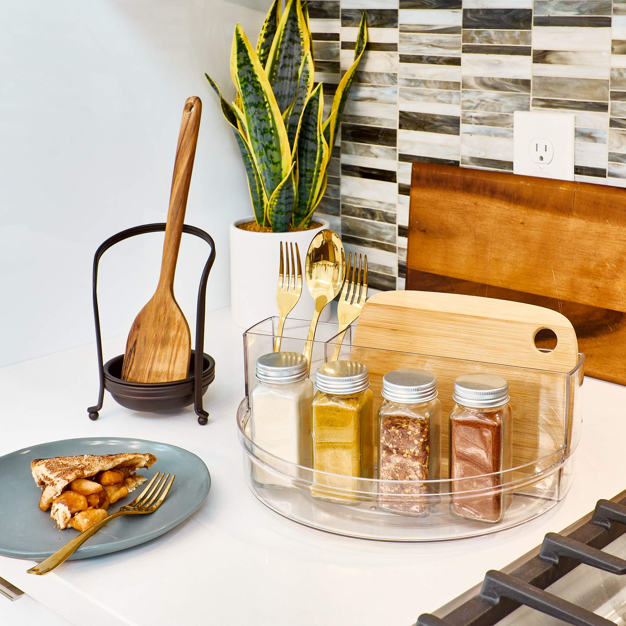 Snapklik.com : iDesign 71980 Crisp BPA-Free Plastic Rotating Tabletop ...