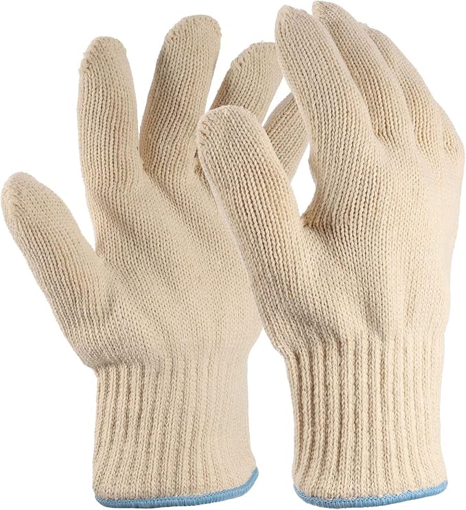 JZK 1 Paire Robuste Grand Gants Anti Chaleur Four avec Doigts ...